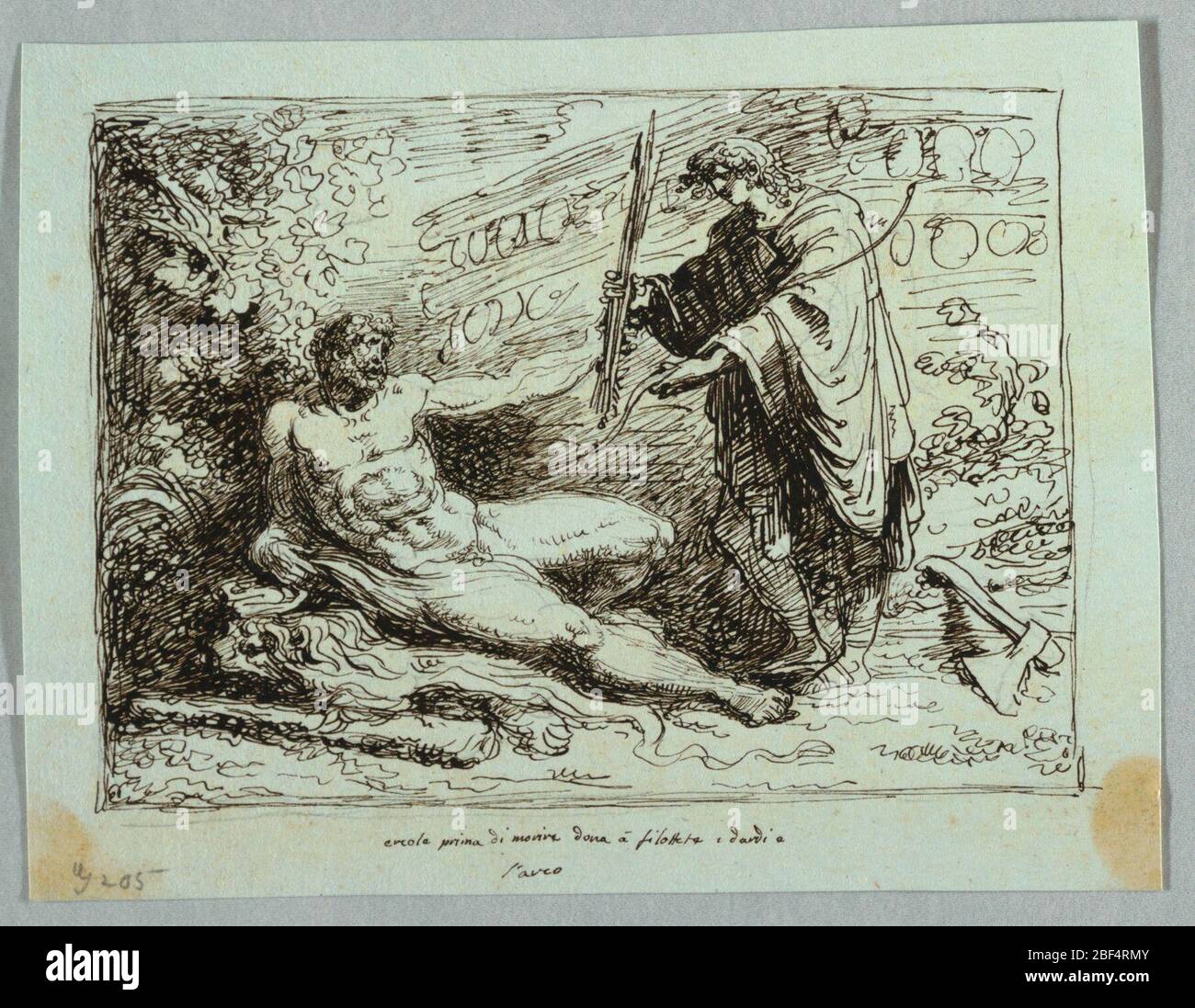Hercules adds Bow and Arrow to Philactetes. Hercules lies at left ...