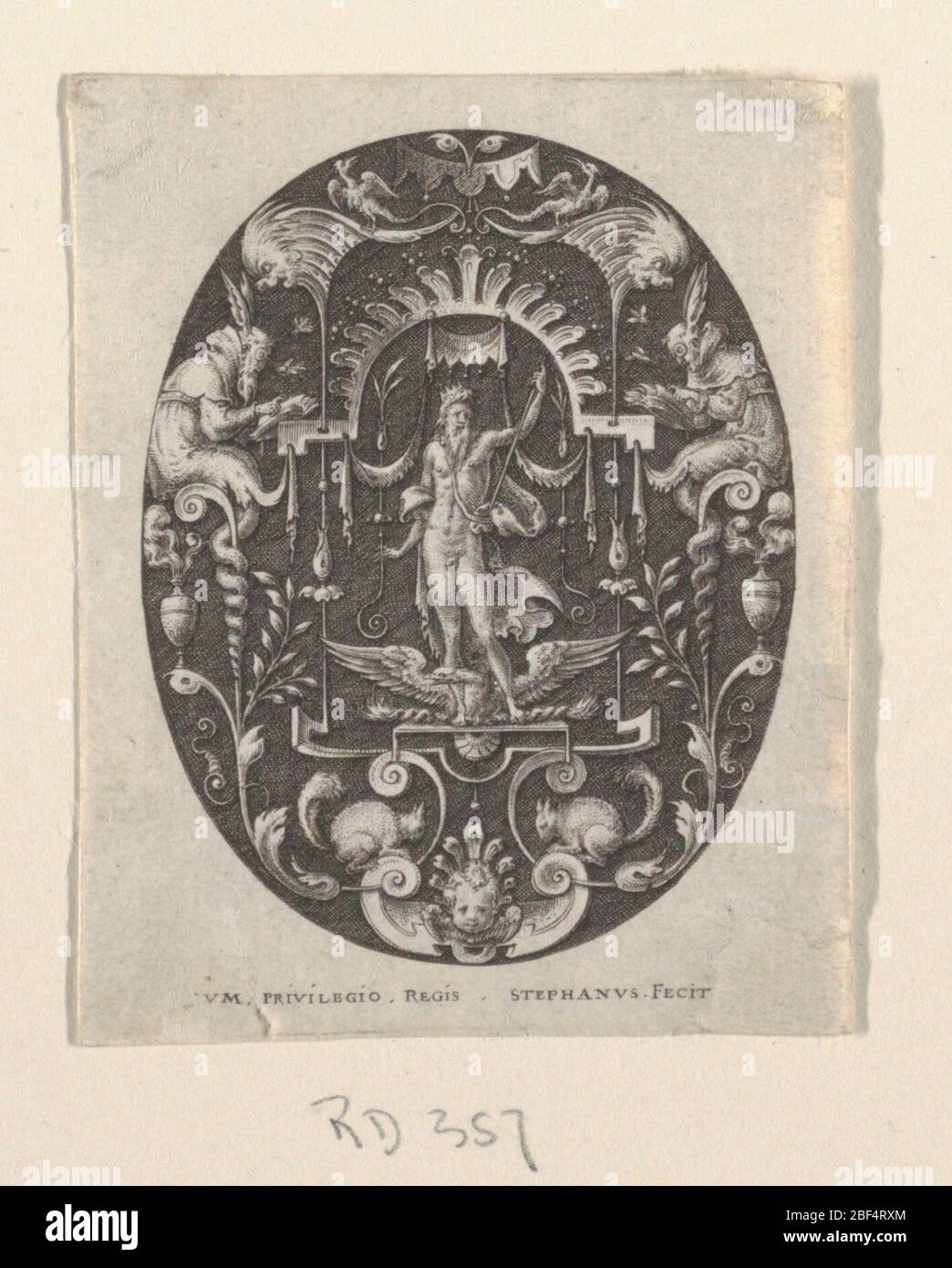 Jupiter from Grotesques fond noir Divinits et Allgories Grotesques on ...