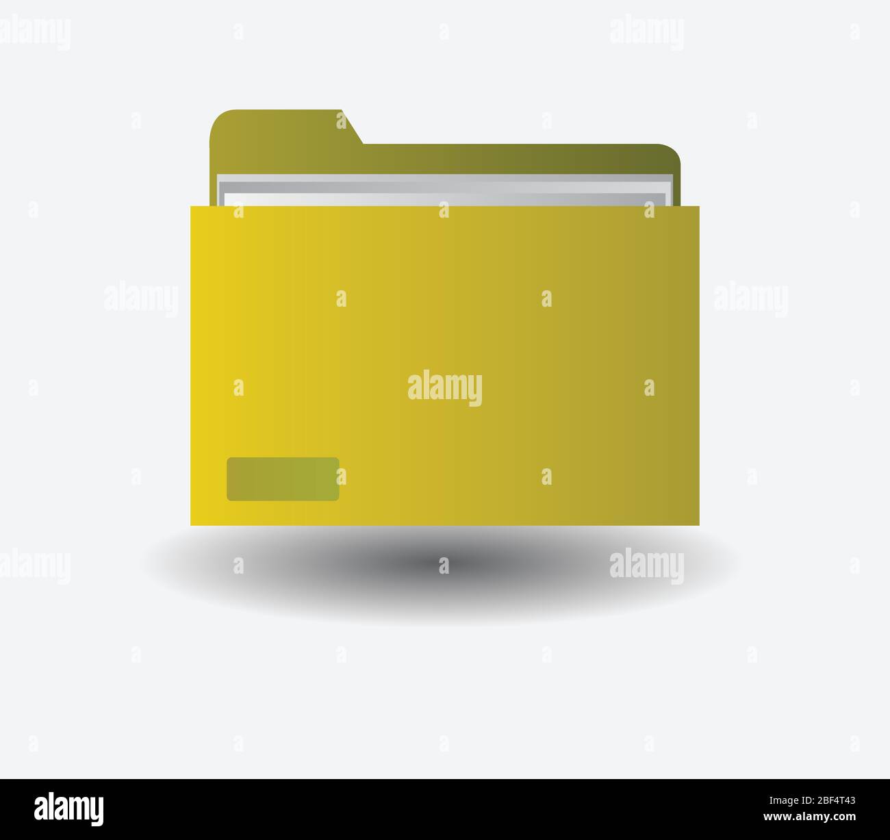 folder icon illustrated in vector on white background Stock Vector ...