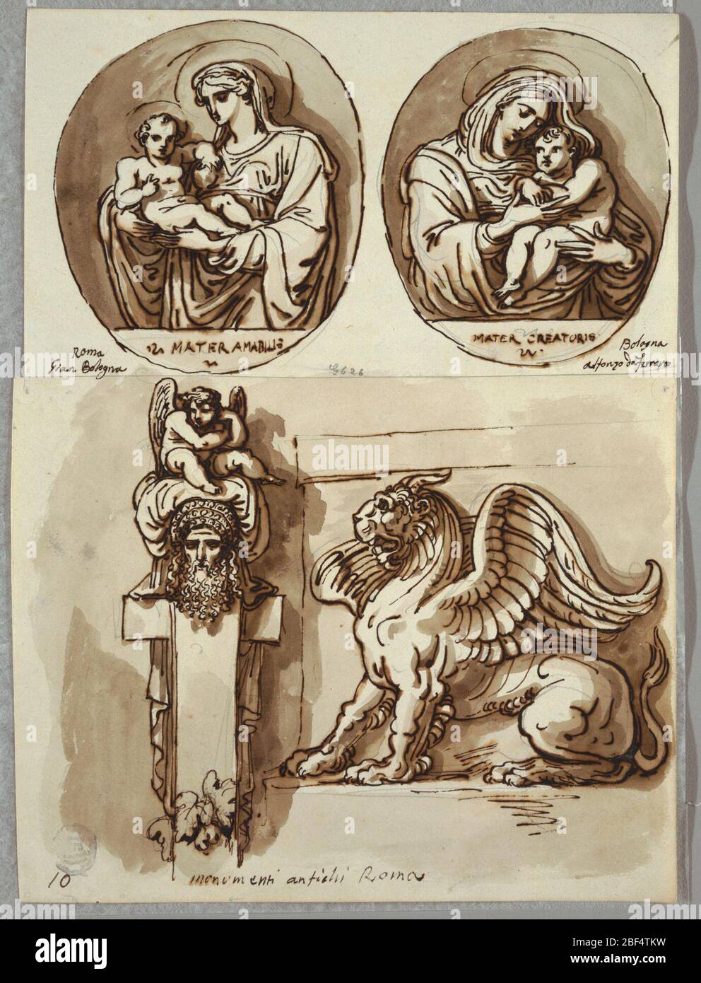 Winged putto rests hi-res stock photography and images - Alamy