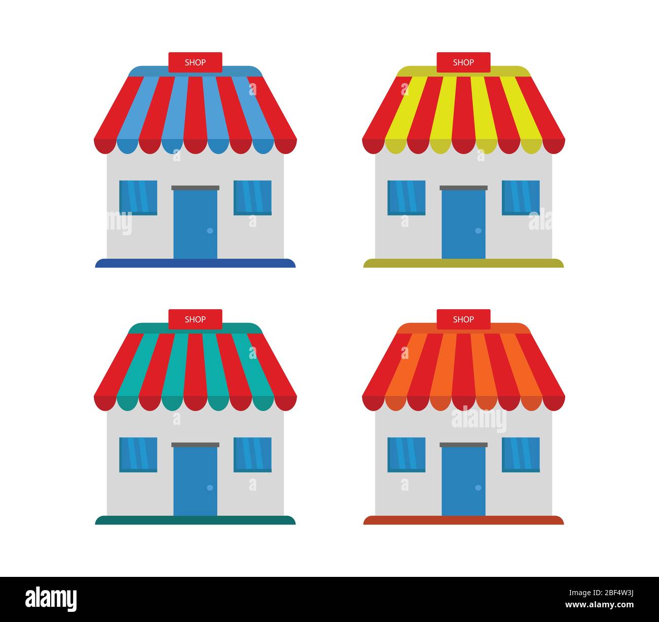 stores icon illustrated in vector on white background Stock Vector ...