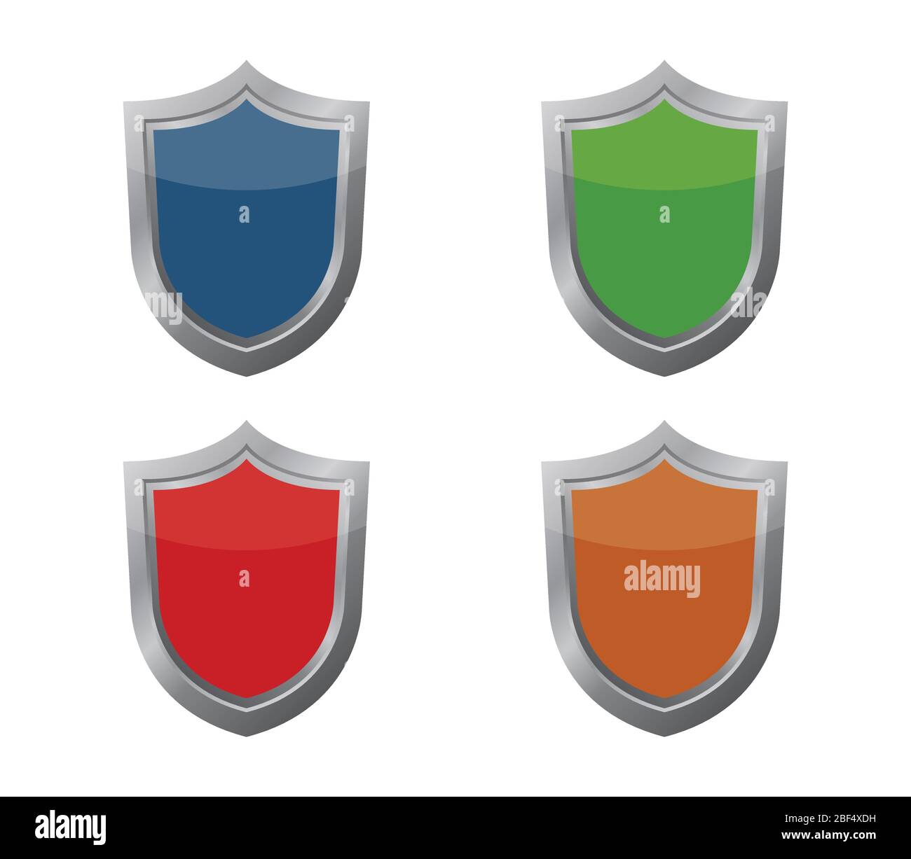 shield icon illustrated in vector on white background Stock Vector ...