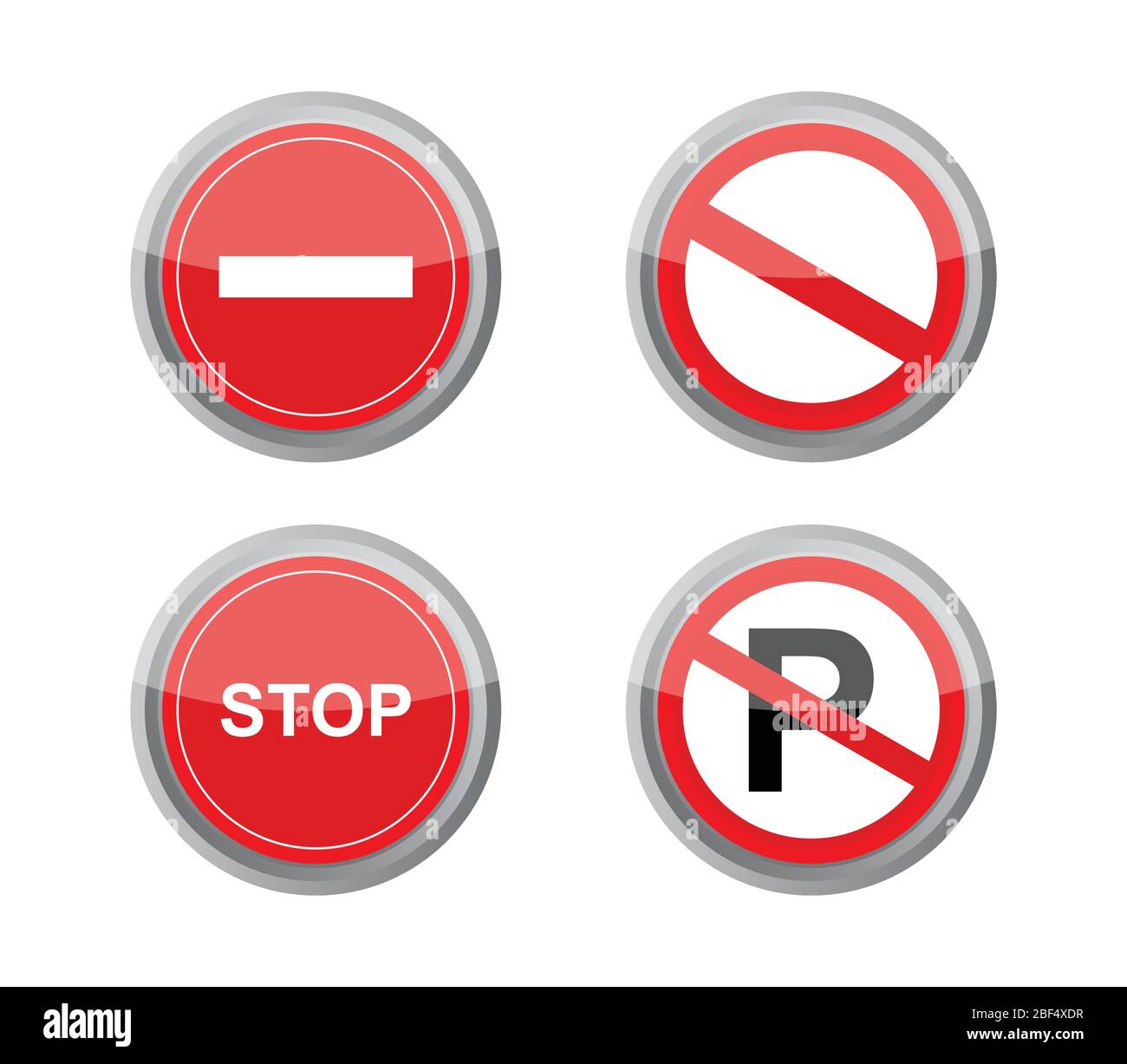prohibition icon illustrated in vector on white background Stock Vector ...