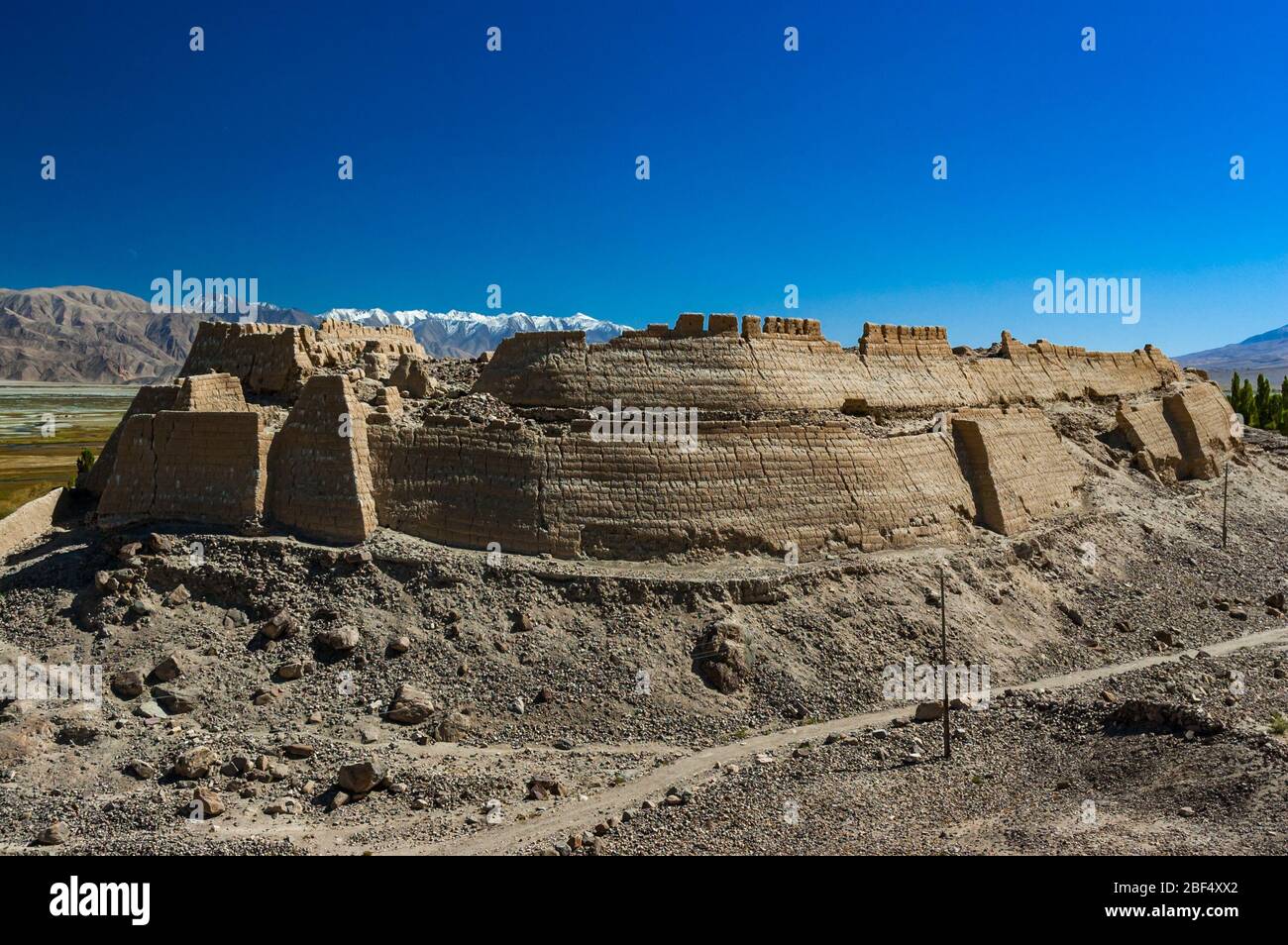1,400 year old stone fort (Princess Castle) on a hillside said to have ...