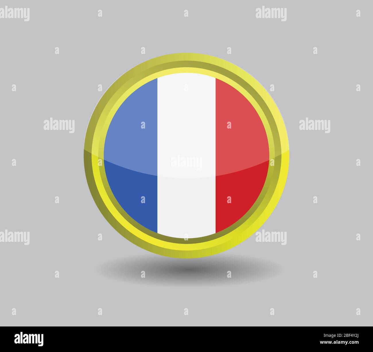 France icon illustrated in vector on white background Stock Vector ...