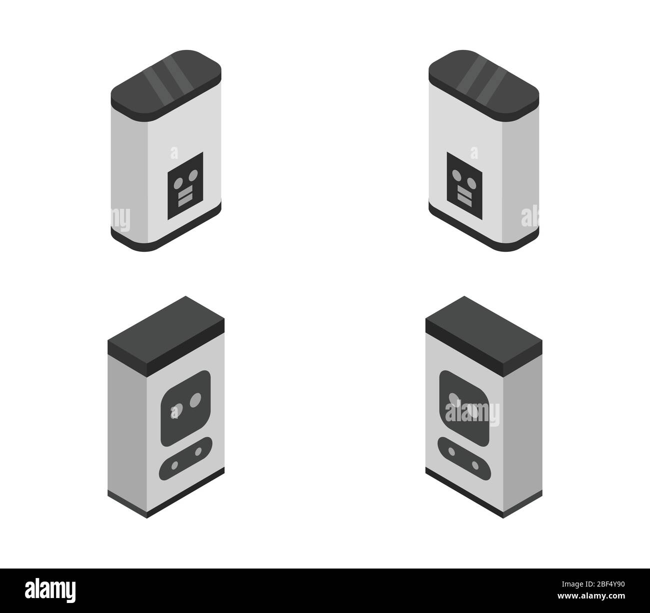 isometric boiler icon illustrated in vector on white background Stock ...