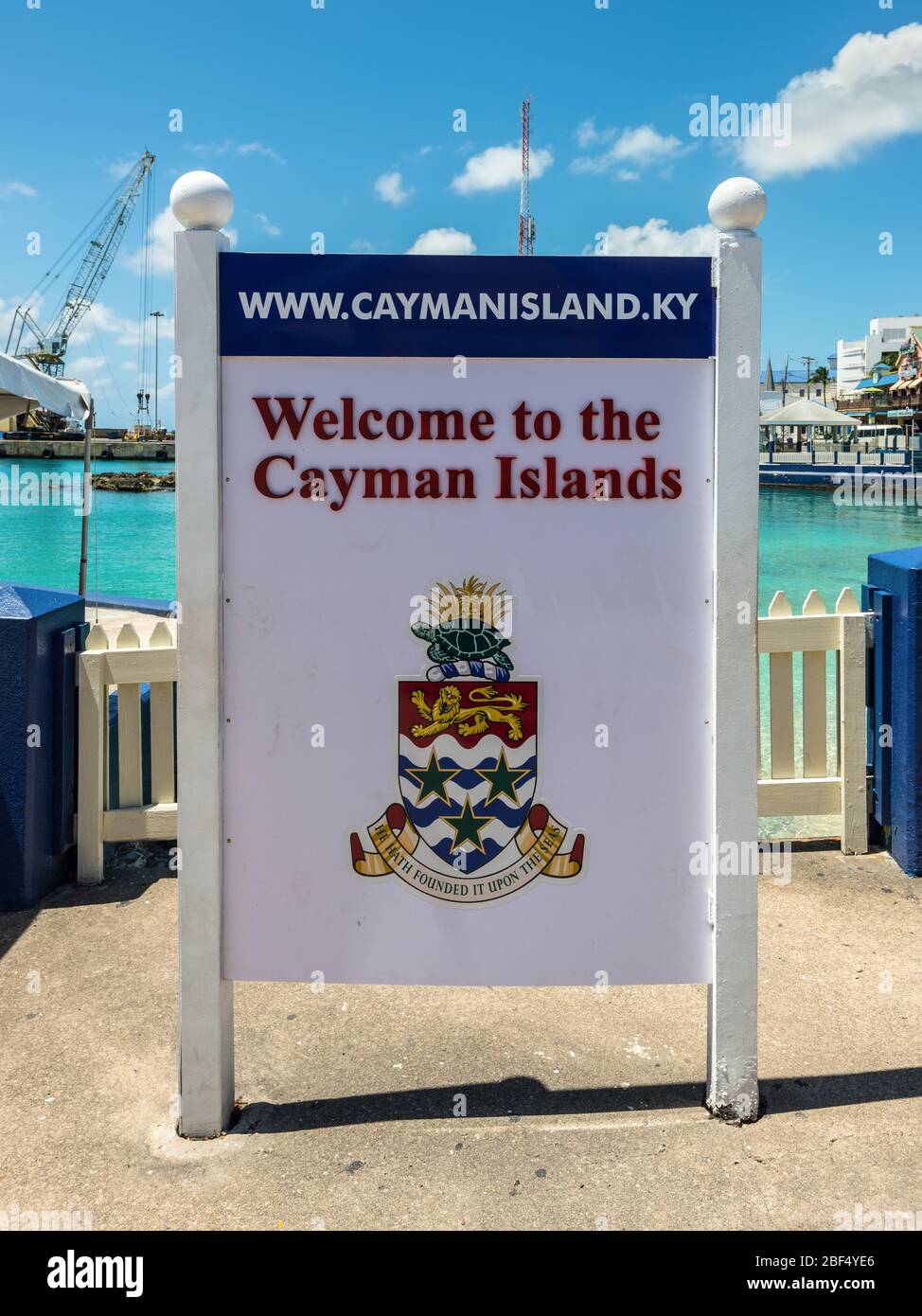 George Town, Grand Cayman Island, UK - April 23, 2019: This is a ...