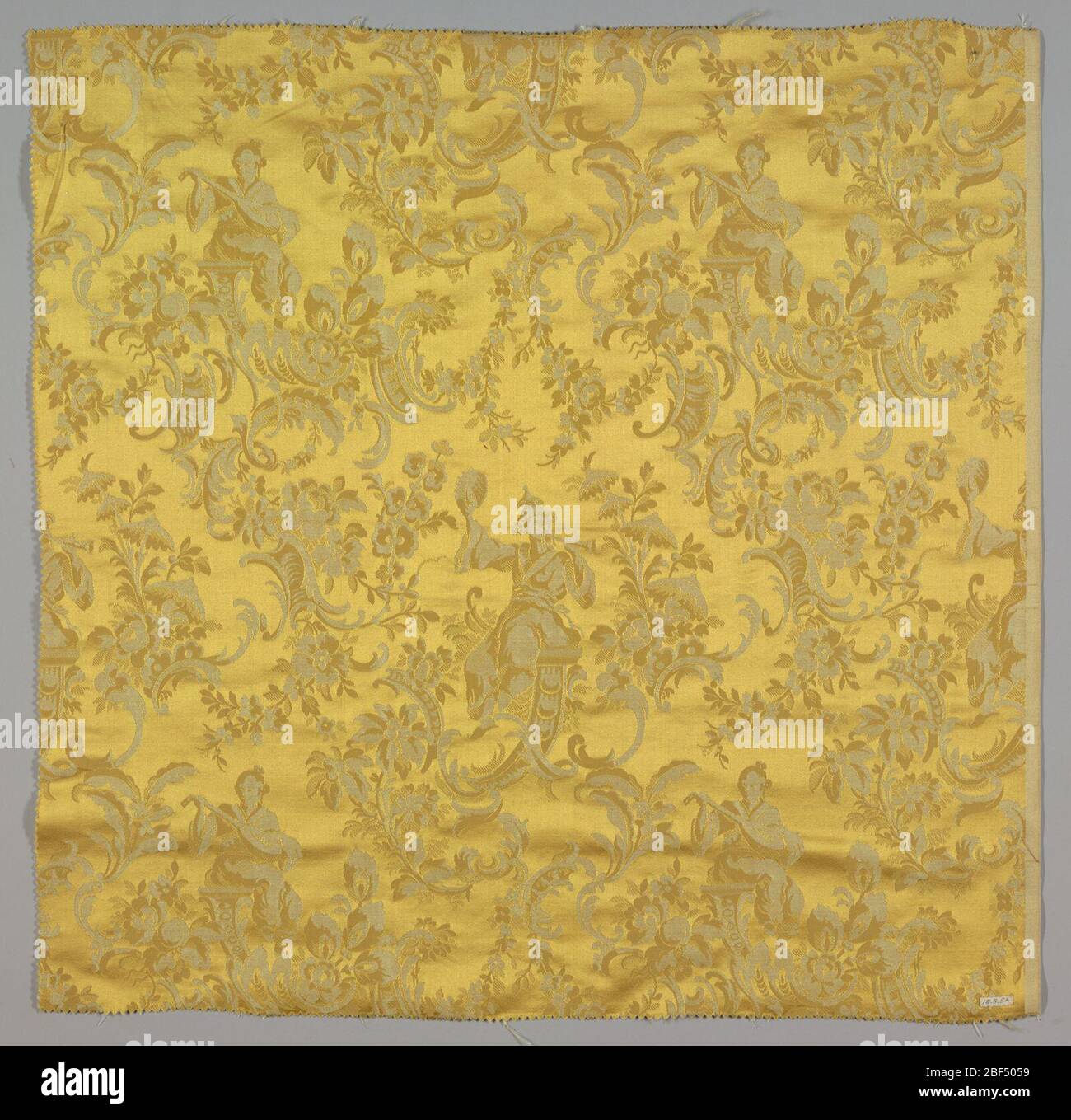 Sample. Reproduction textile with an adapted design from the Louis XV ...