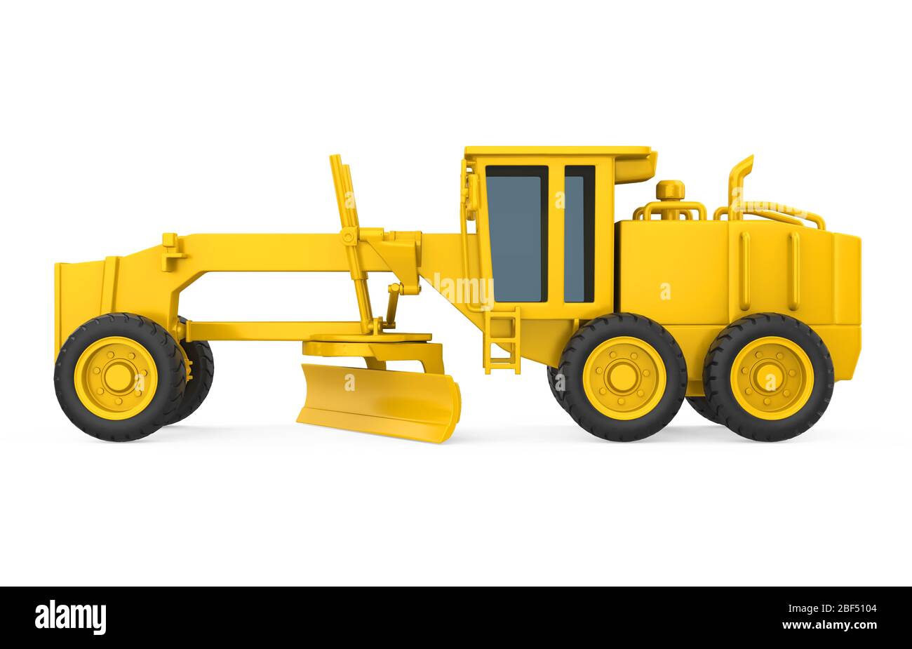 Motor Grader Isolated Stock Photo - Alamy