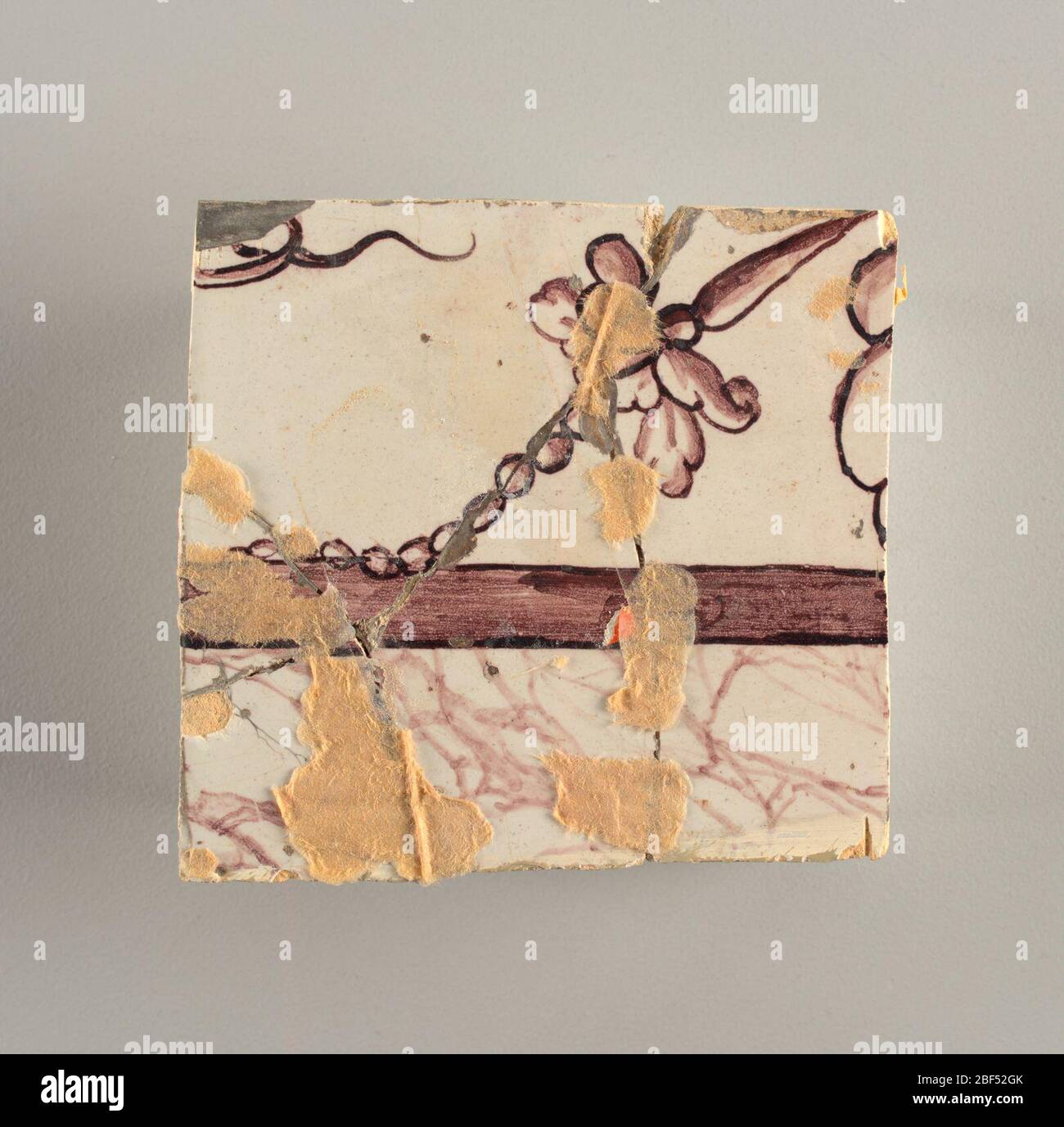 Wall facing. Running design for a frieze or a dado, composed of scrolls ...