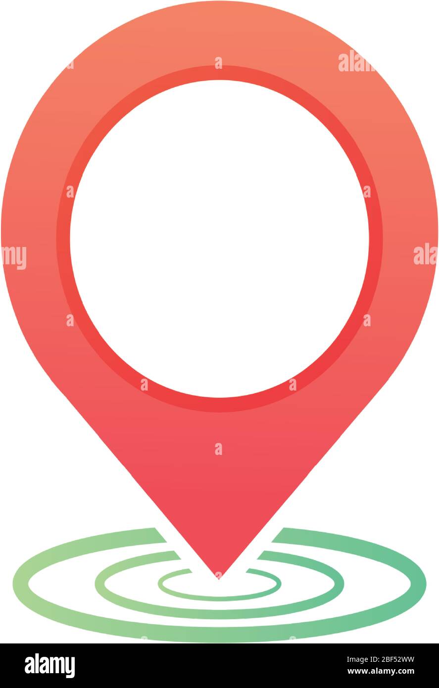 location pin icon over white background, detailed style, vector ...