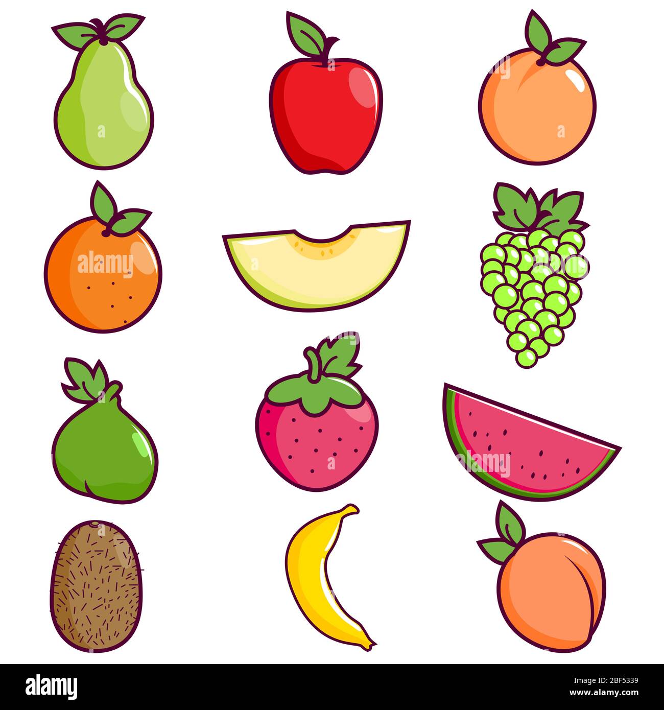 Grapes illustration fruit banana hi-res stock photography and images ...