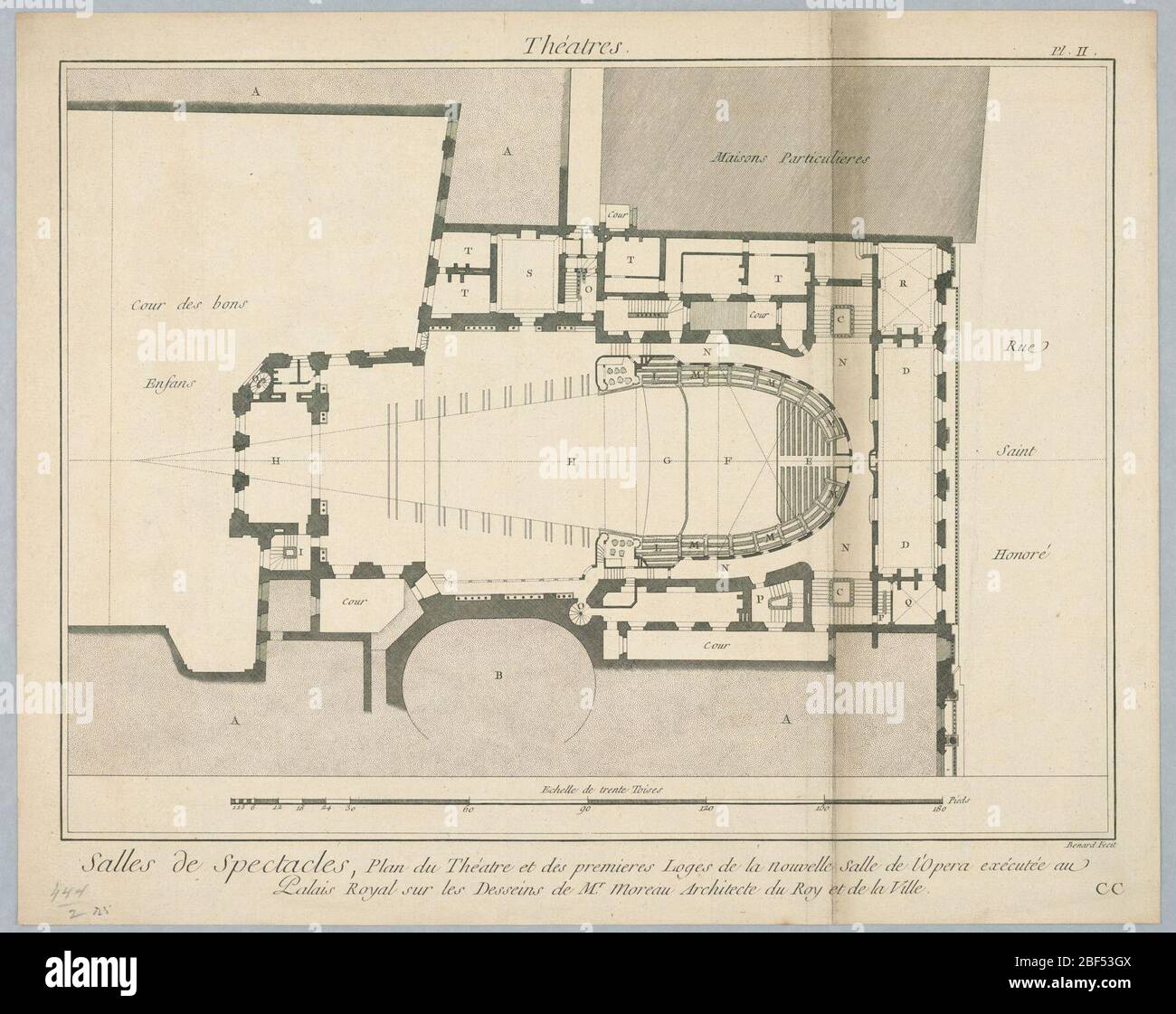 Floor Plan of First Tier Boxes for an Opera House Stock Photo - Alamy