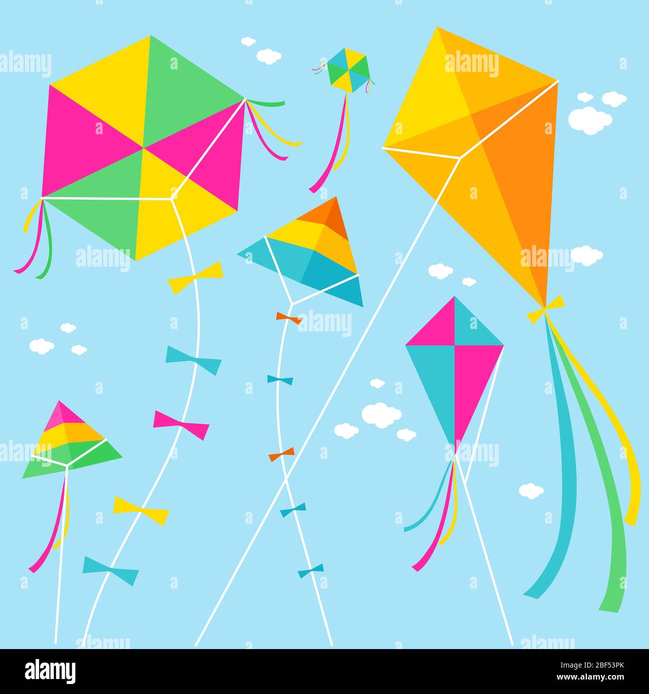 Colorful kites hi-res stock photography and images - Alamy