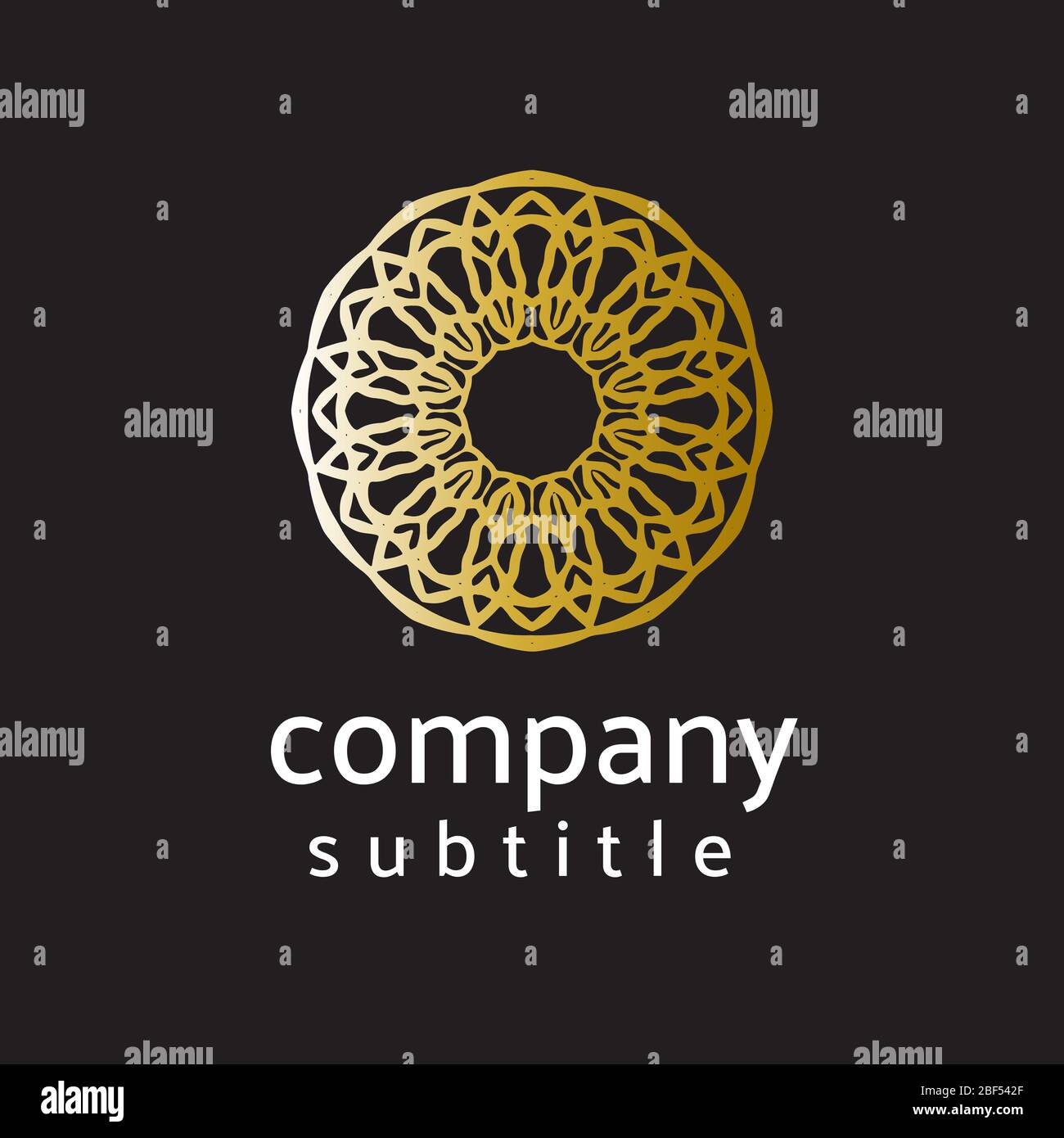 ornament logo vector for your business Stock Photo - Alamy