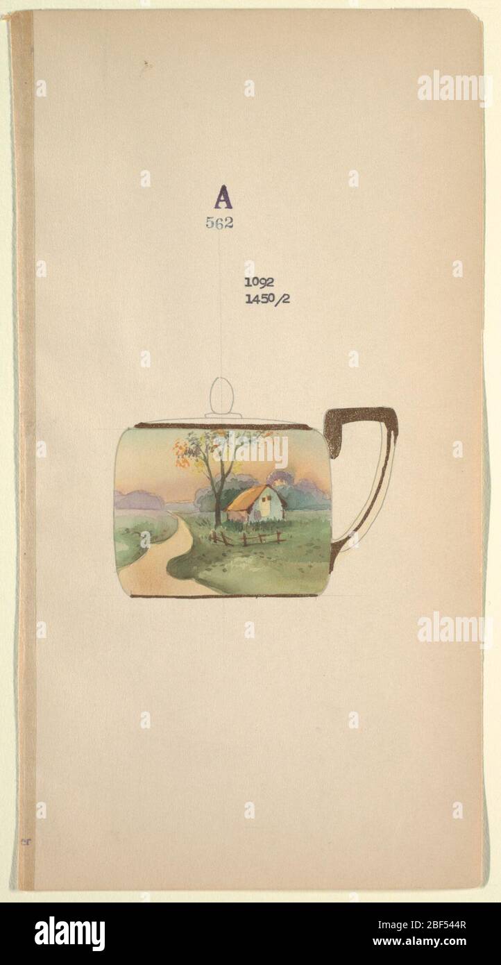 Design for a Teacup. Design for a teacup with lid. Teacup body has ...