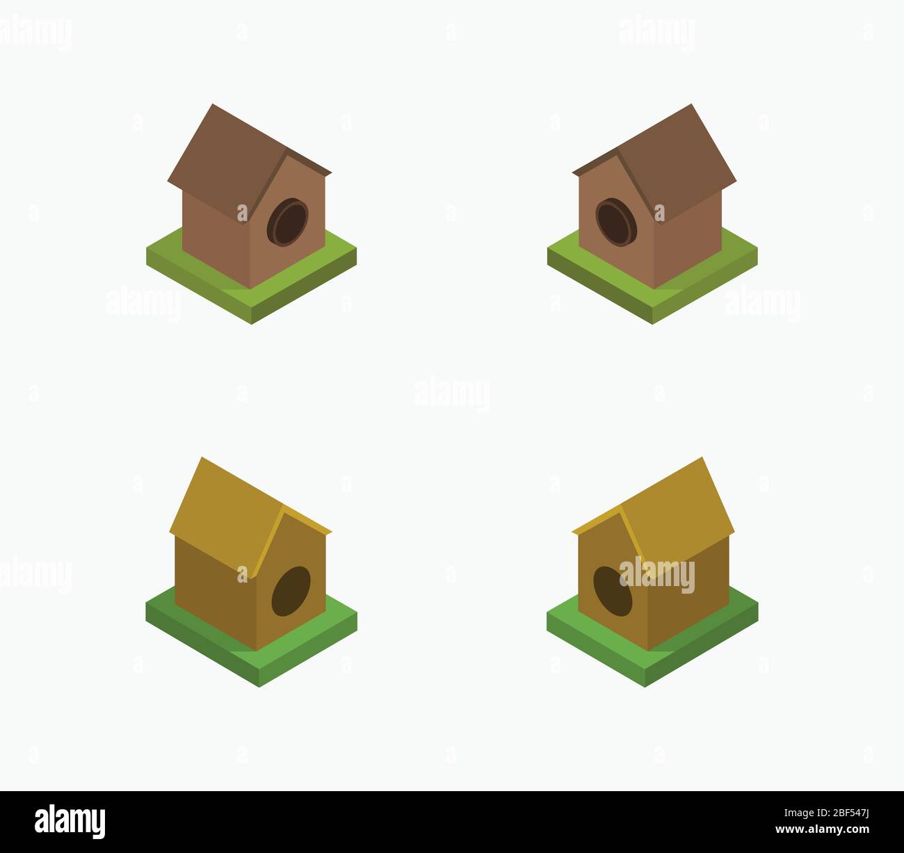 bird house icon illustrated in vector on white background Stock Vector ...