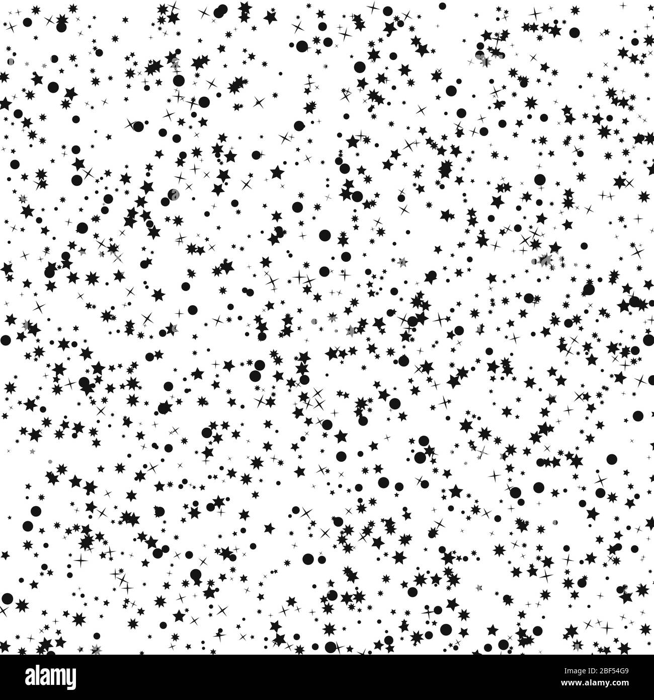 Nice cartoon star pattern with different stars icons on dark background ...