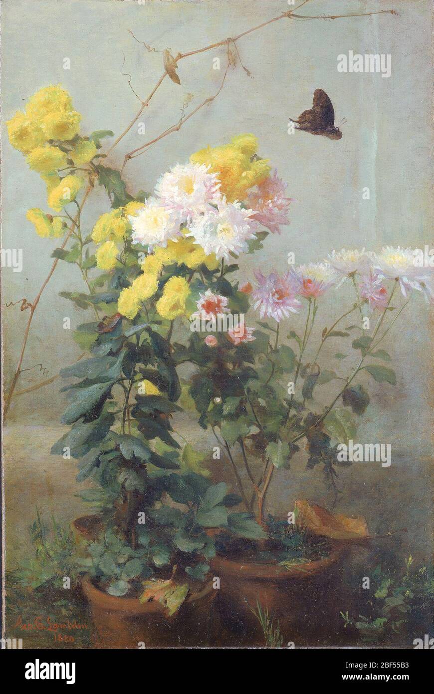 Autumn Sunshine. George Cochran Lambdin painted this work while living ...