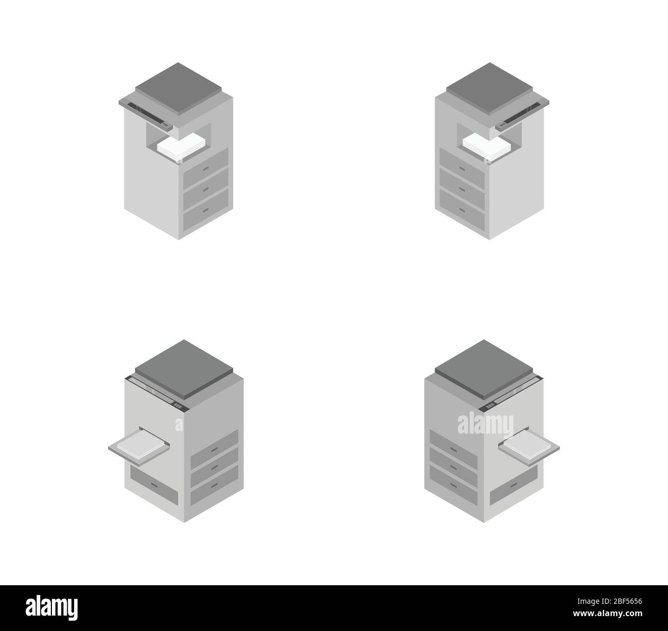 photocopier icon illustrated in vector on white background Stock Vector ...