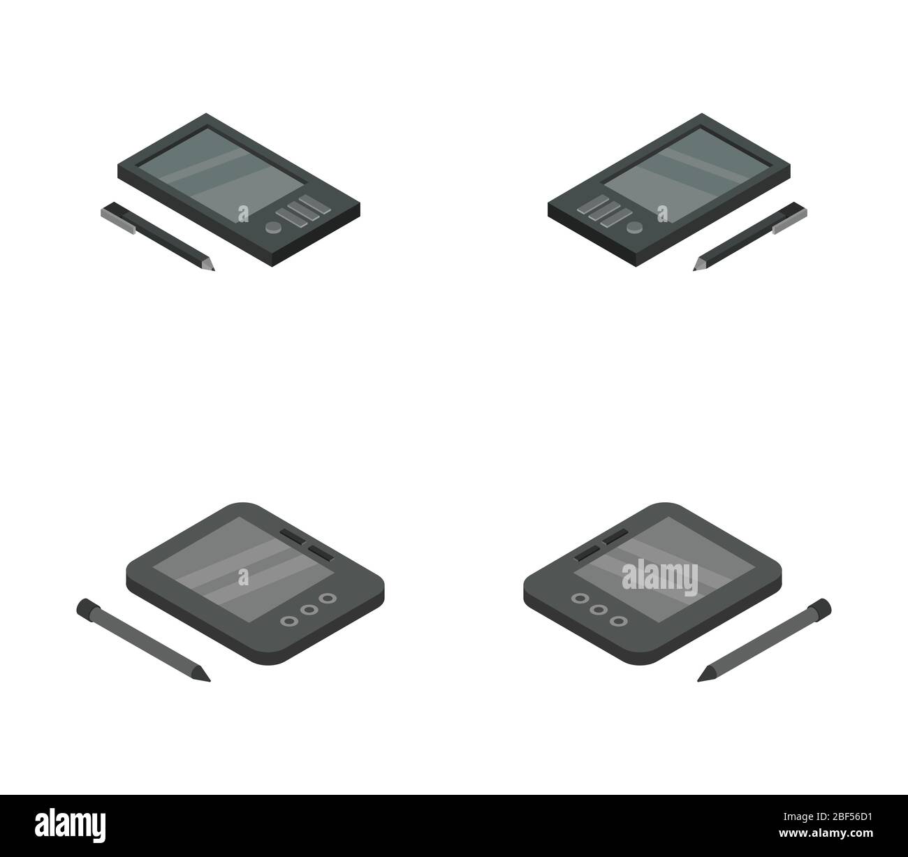 graphic tablet icon illustrated in vector on white background Stock ...