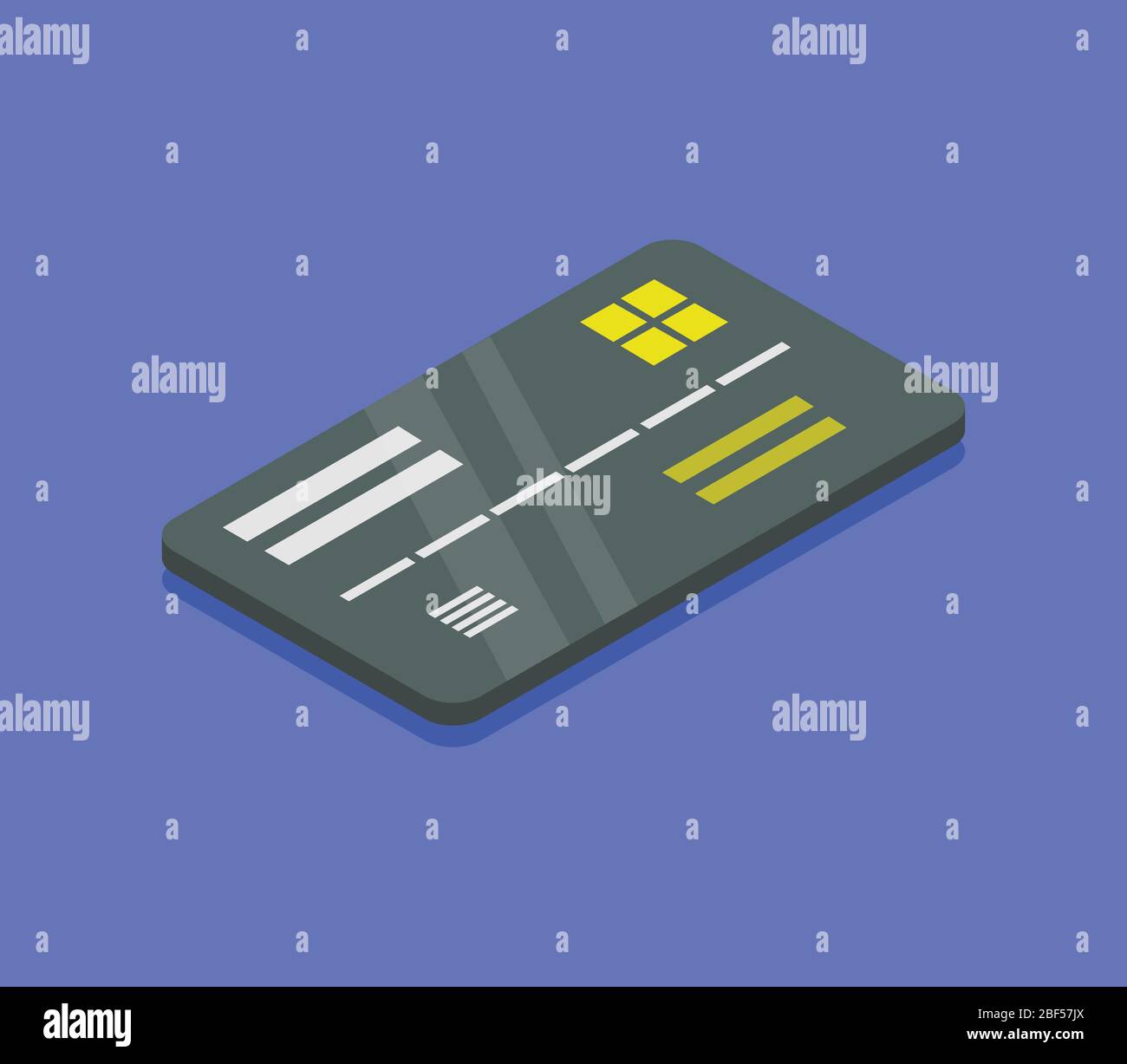 bank card icon illustrated in vector on white background Stock Vector ...