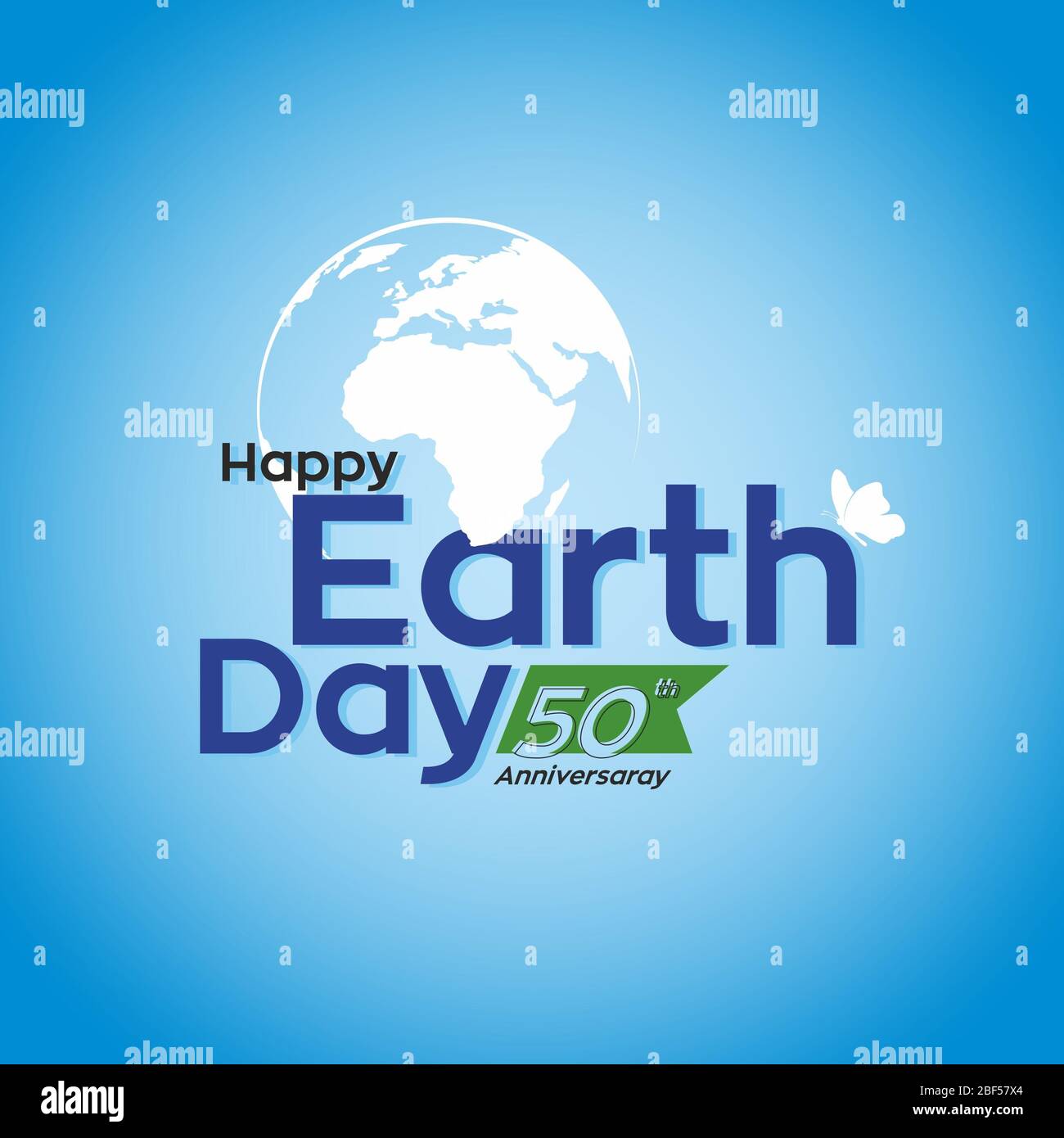 Happy Earth Day Banner - 50th Anniversary Stock Photo - Alamy