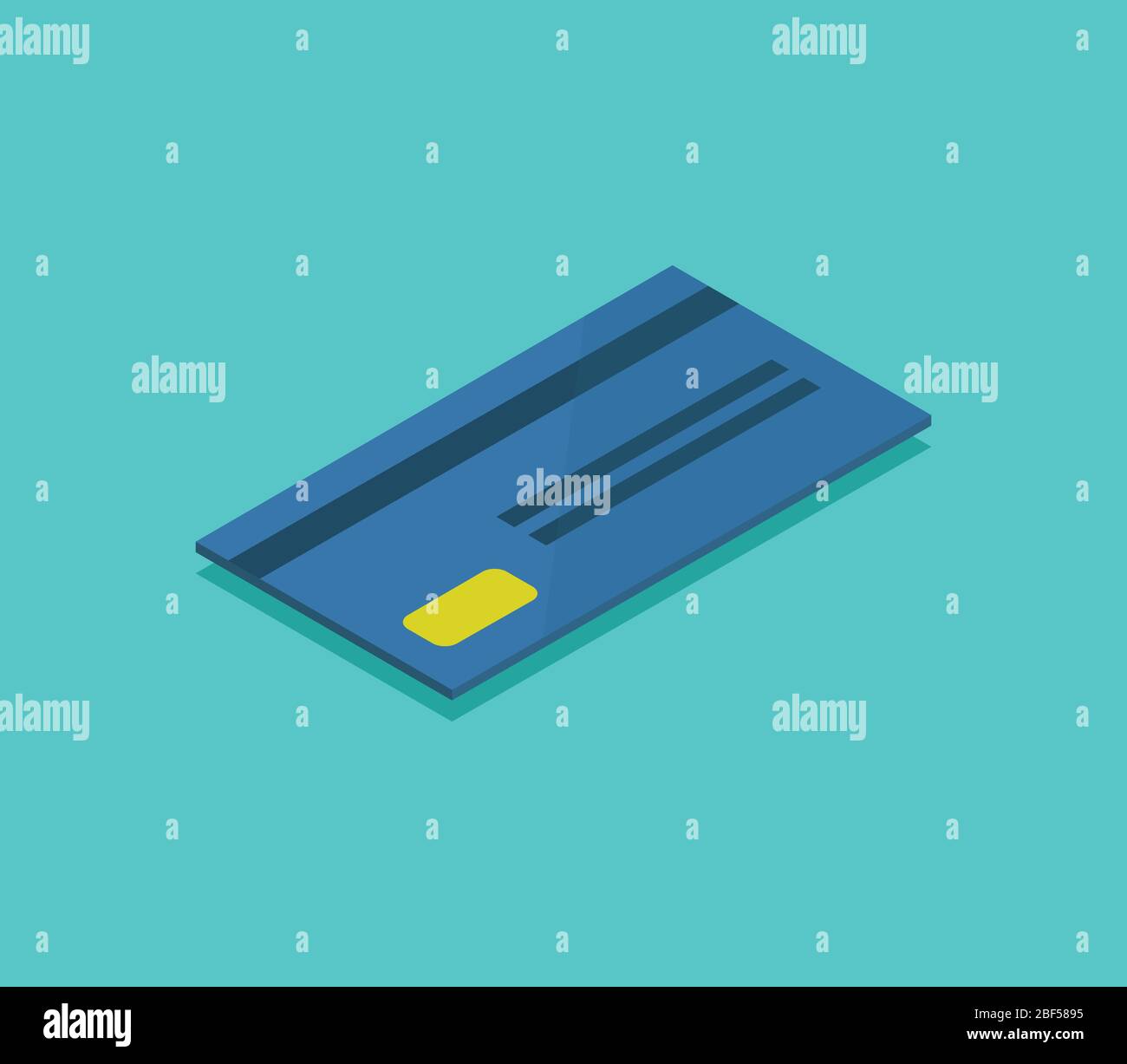 bank card icon illustrated in vector on white background Stock Vector ...