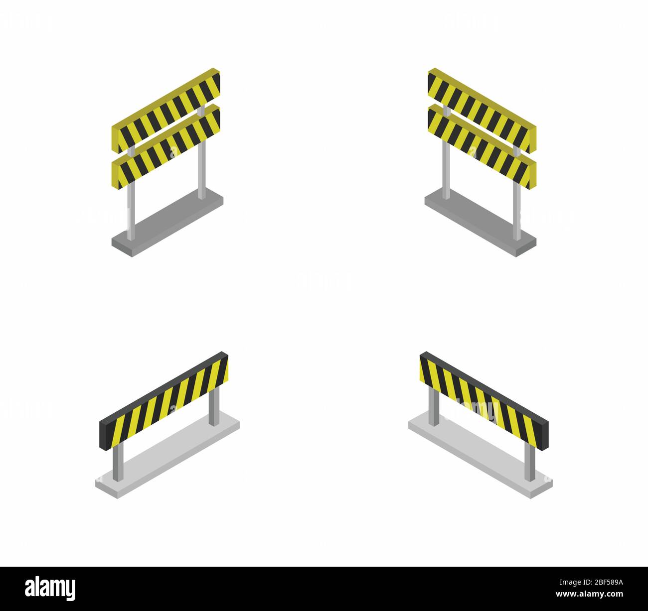 roadblock icon illustrated in vector on white background Stock Vector ...