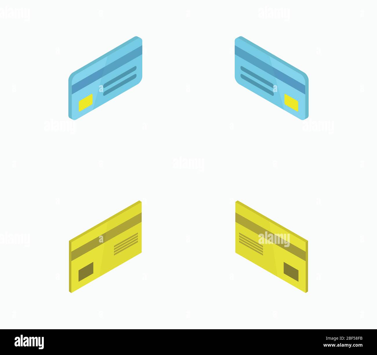 bank card icon illustrated in vector on white background Stock Vector ...