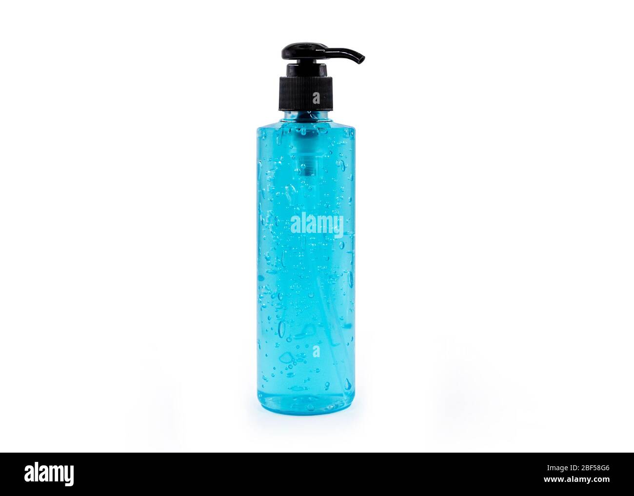 Alcohol gel sanitizer hand gel , Blue alcohol sanitizer gel bottle with ...
