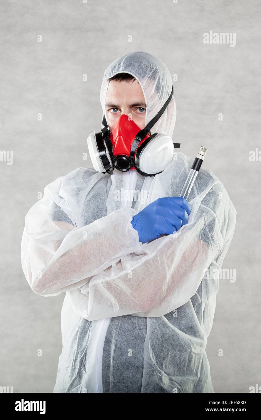 doctor in a complete protective suit Stock Photo - Alamy
