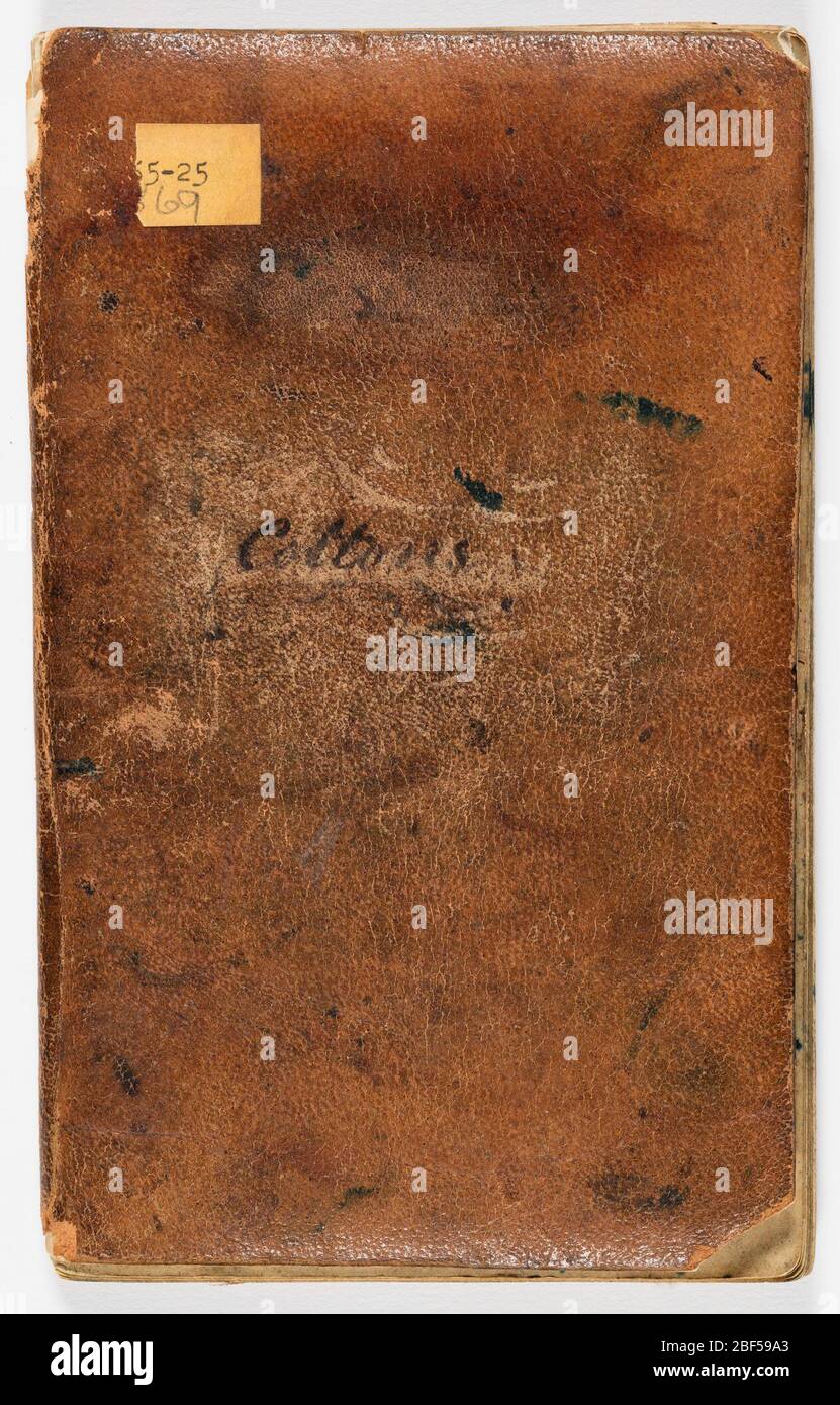 Printers sample book. Small notebook with handwritten formulas for ...