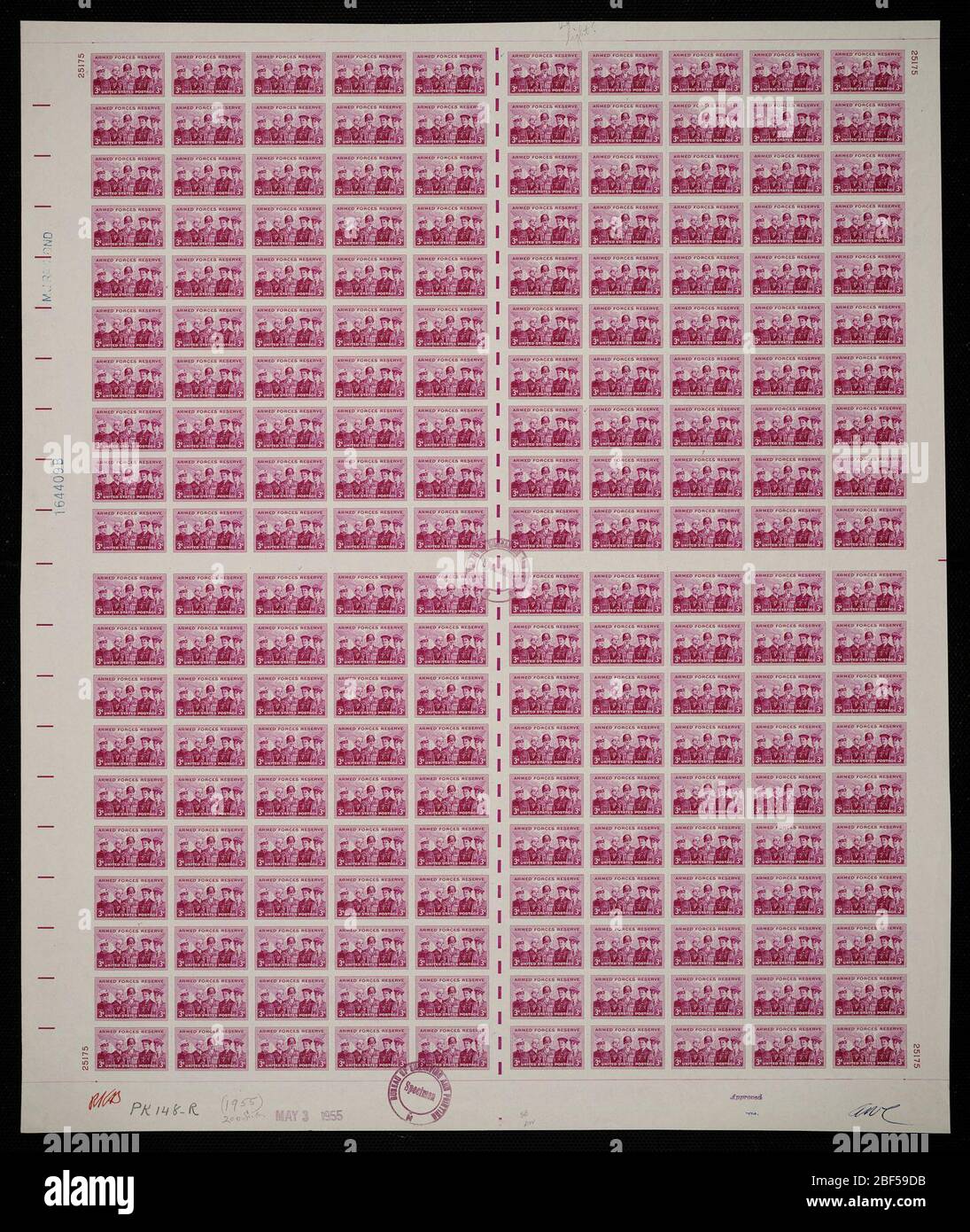 3c Armed Forces Reserve plate proof. Certified plate proofs are the ...