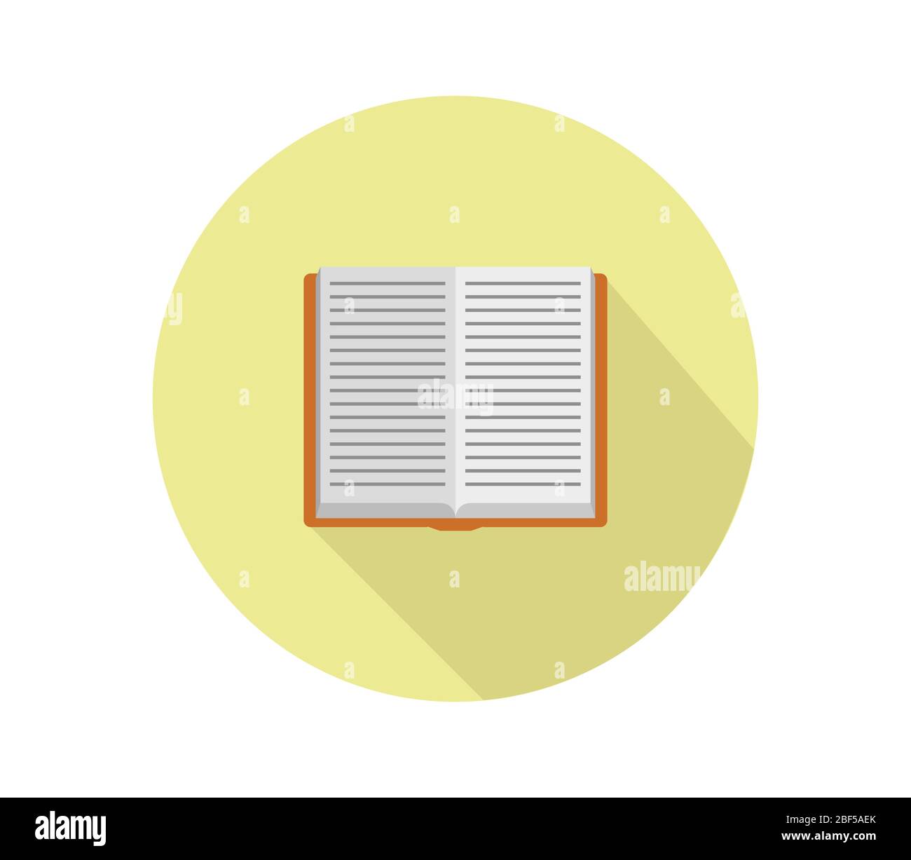 book icon illustrated in vector on white background Stock Vector Image ...