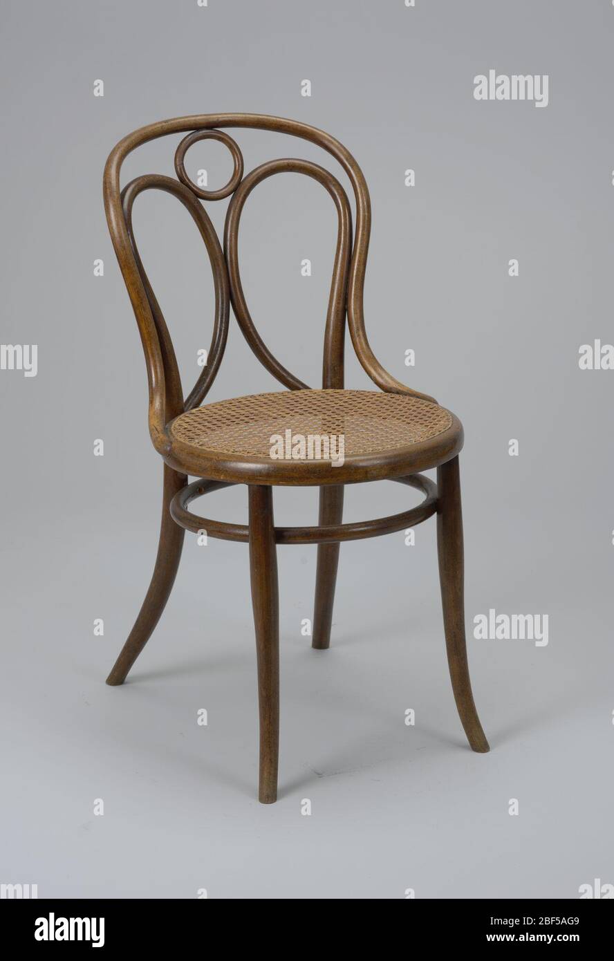 No 19. Curvilinear, laminated bentwood frame, the back elements shaped ...