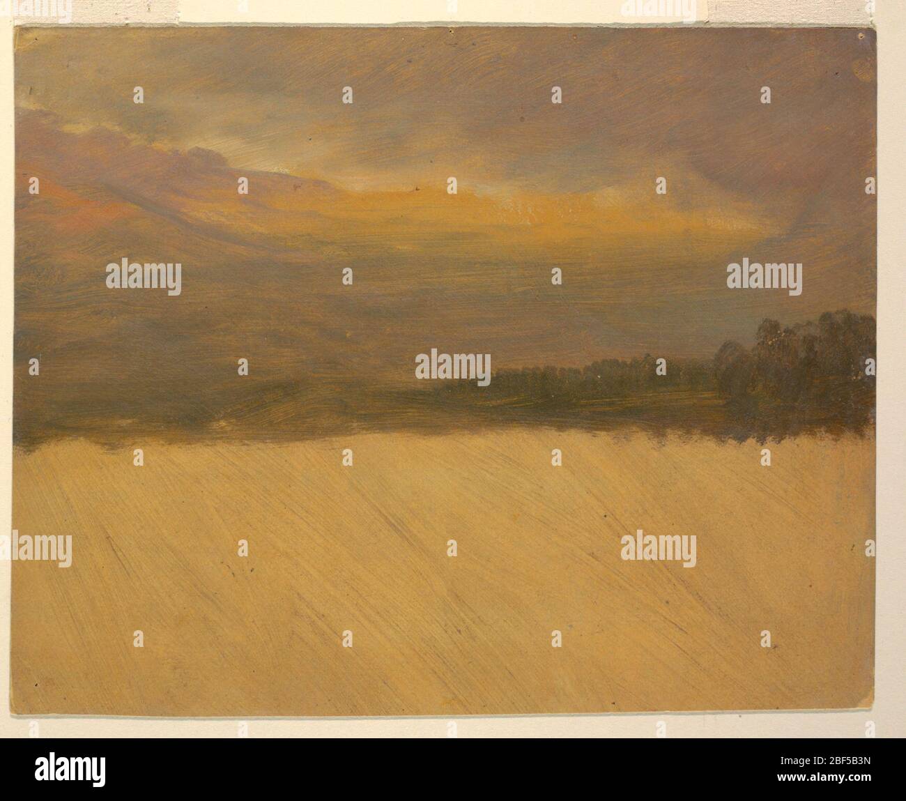 Mountainous landscape. Horizontal drawing of woods and rolling hills in ...