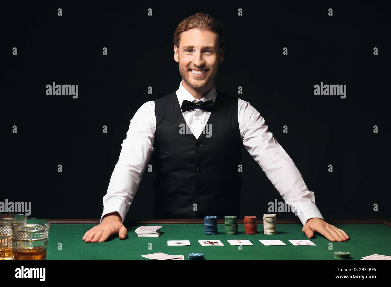 Male banker playing cards hi-res stock photography and images - Alamy