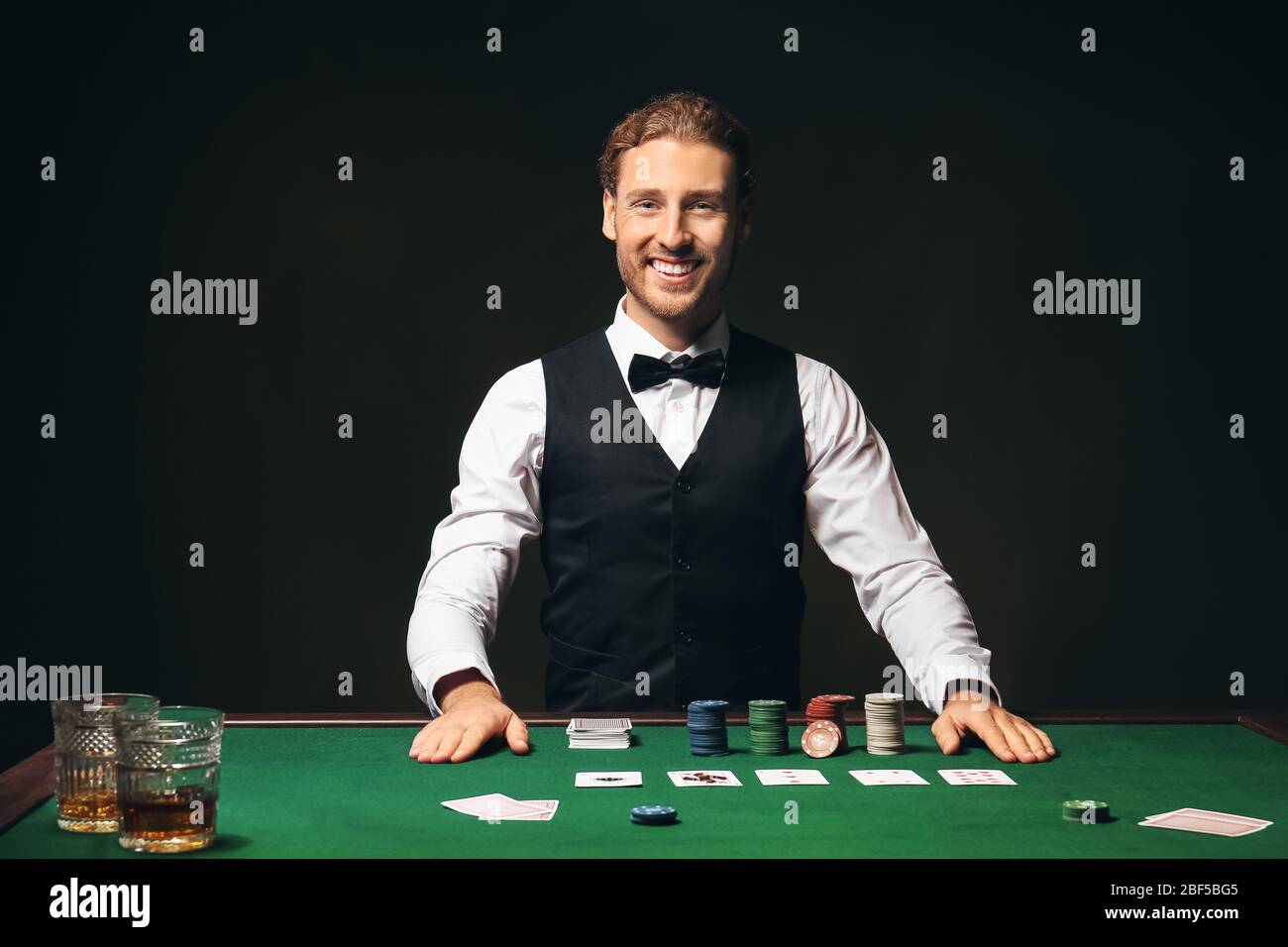 Male banker playing cards hi-res stock photography and images - Alamy