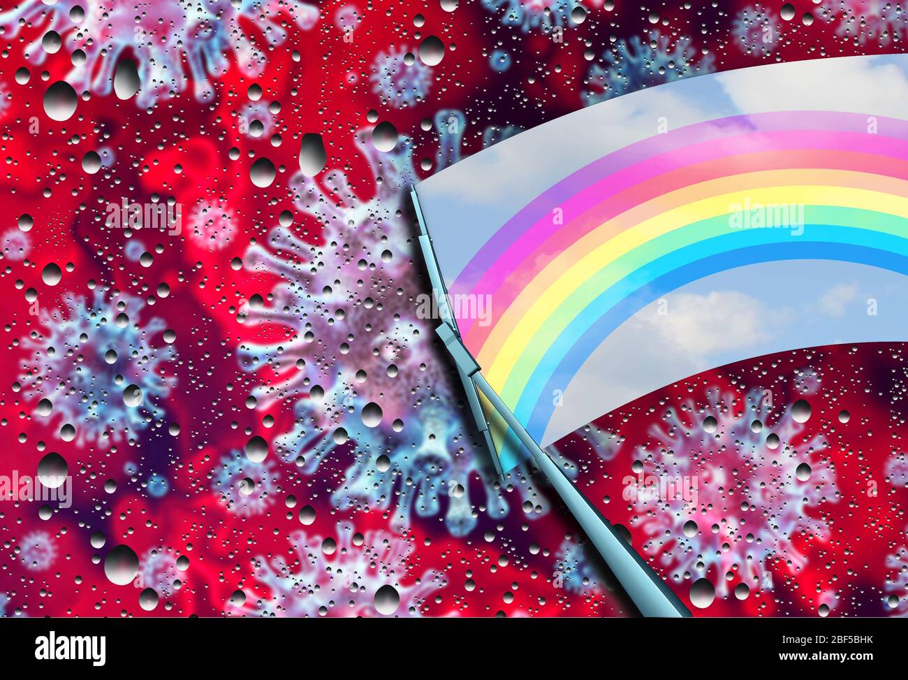 Medical recovery and Hope after the outbreak concept and recovering ...