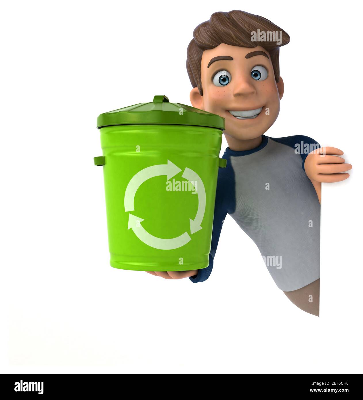 3D cartoon character fun teenager Stock Photo - Alamy