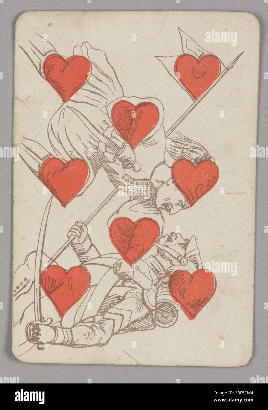 Eight of Hearts. Eight of Hearts playing card from a pack of ...
