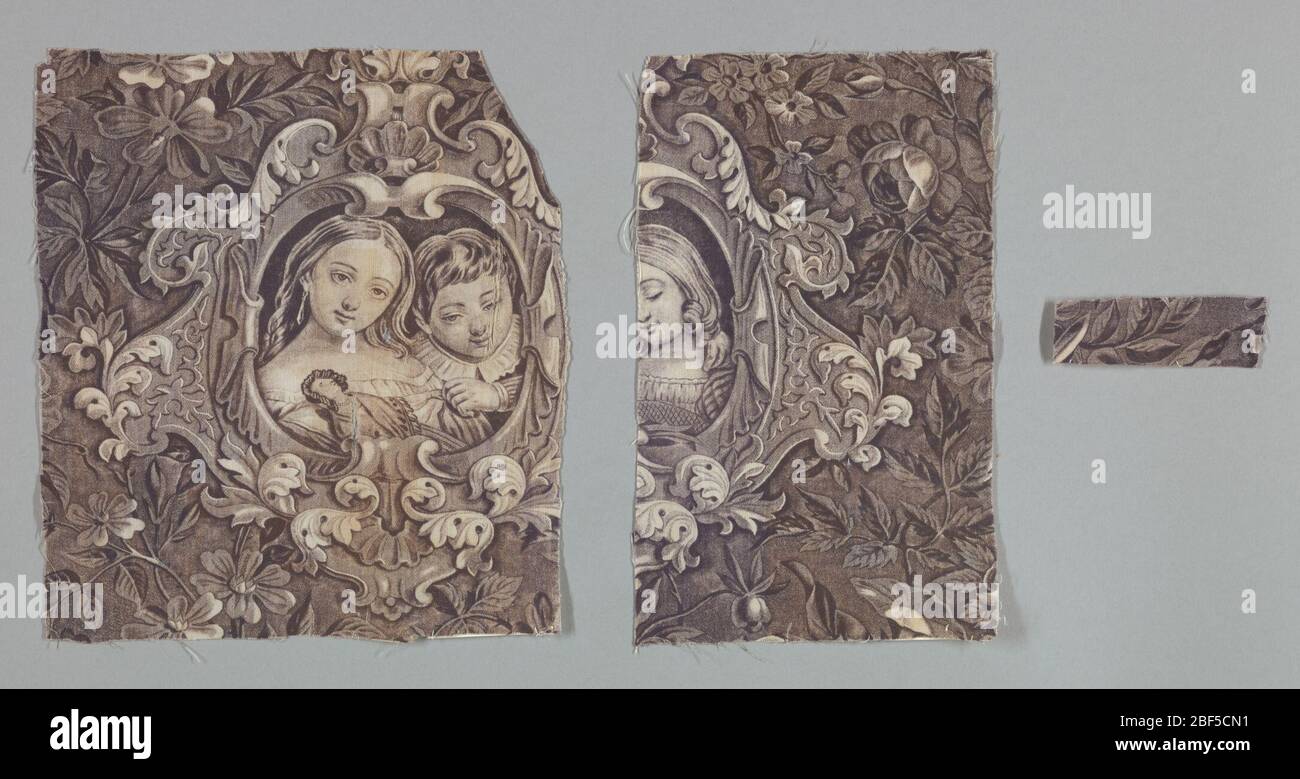 Fragment. A fragment shows a portrait of a little girl and boy within ...