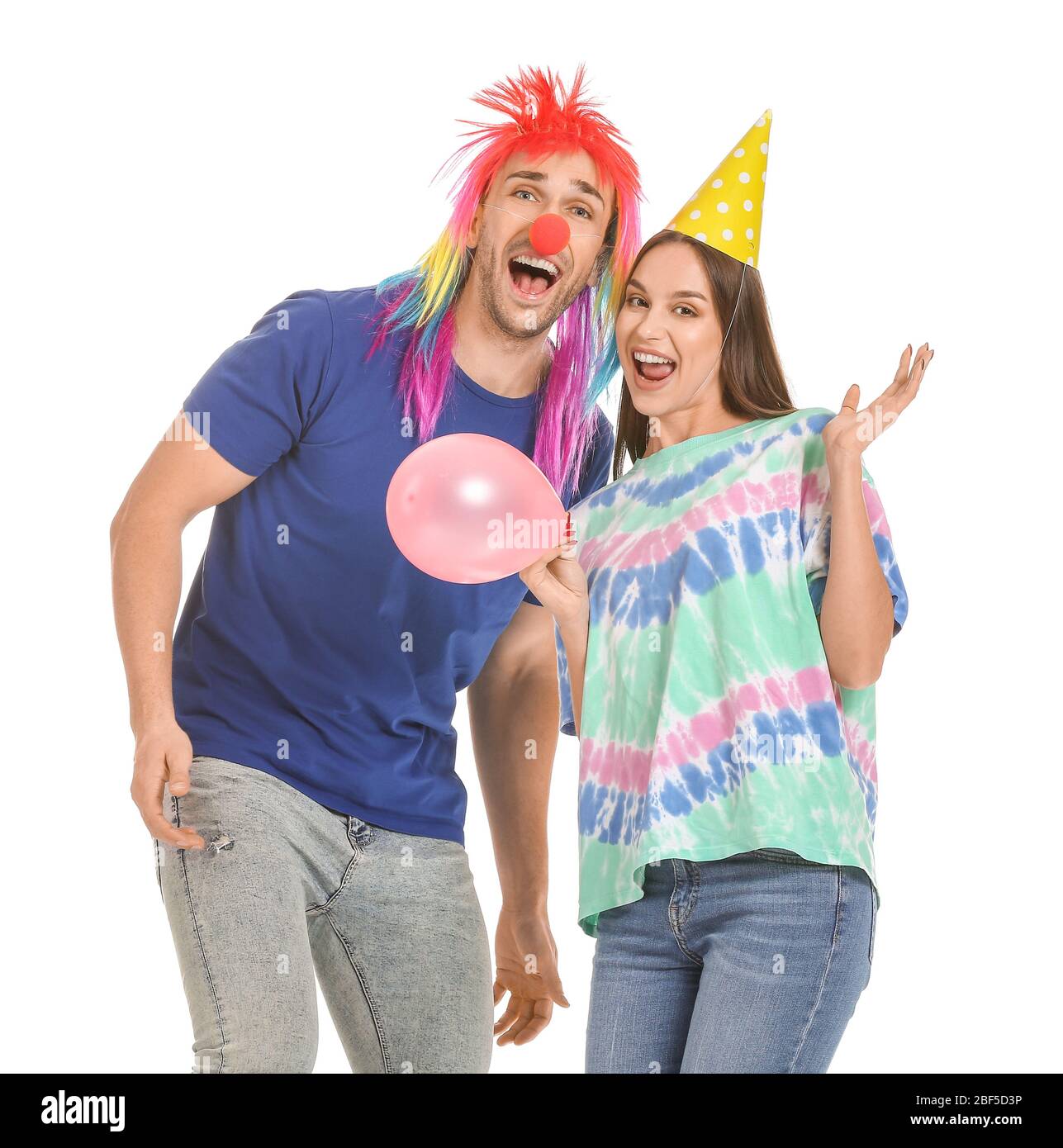 Man in funny disguise Cut Out Stock Images & Pictures - Alamy