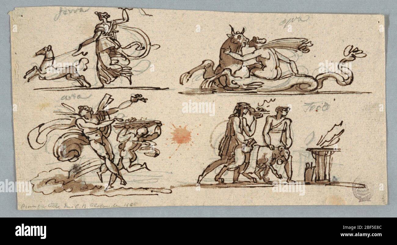 The Four Elements Earth Water Air Fire. Page divided into four ...