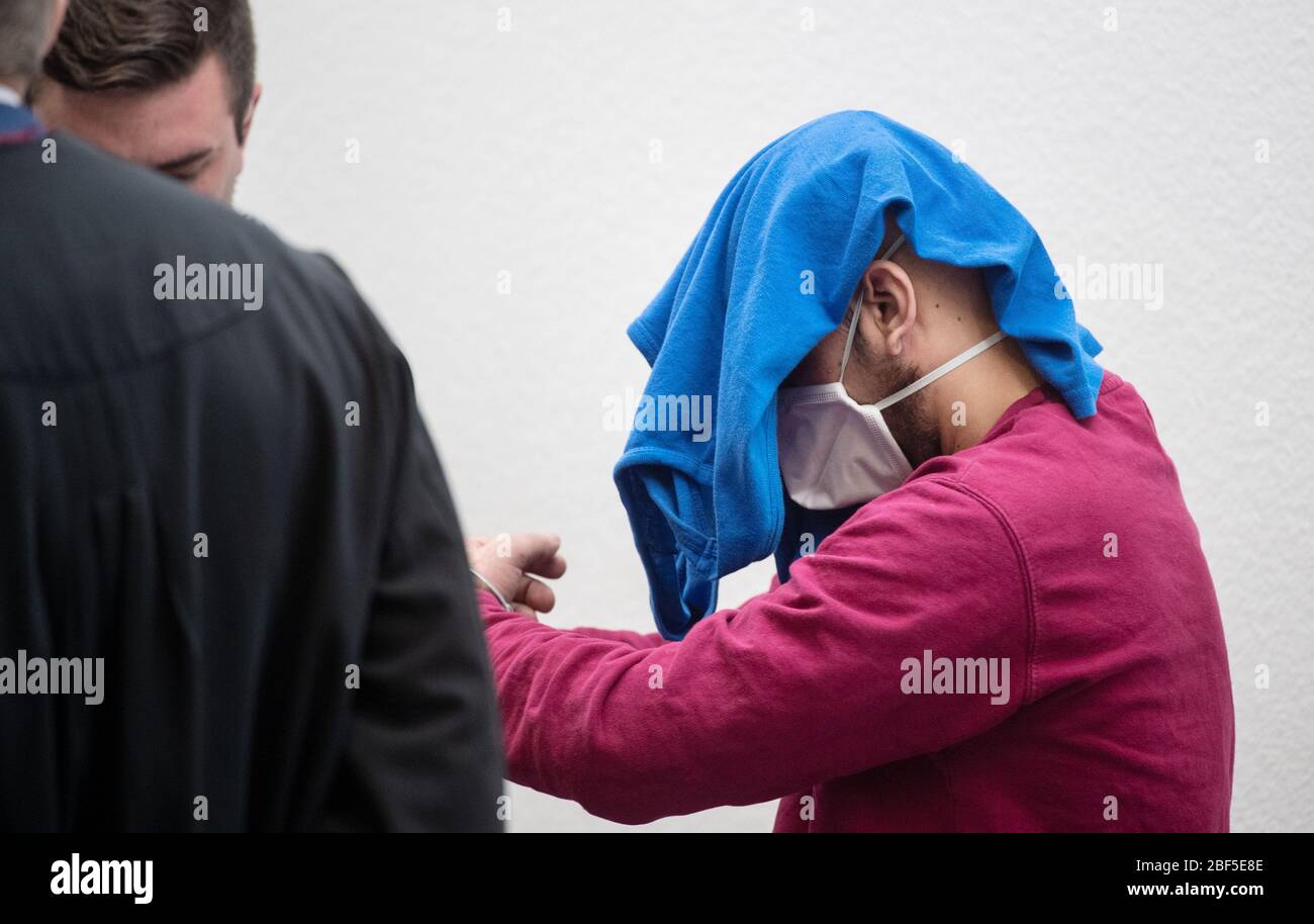 Stuttgart, Germany. 17th Apr, 2020. The accused in the trial of a ...