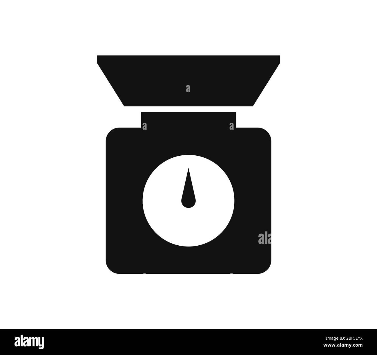 kitchen scale icon illustrated in vector on white background Stock ...