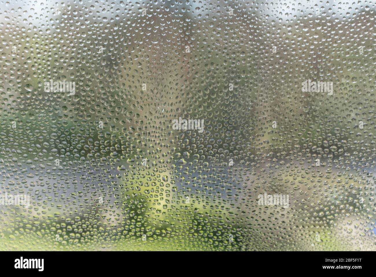 Rain drops on window, UK Stock Photo - Alamy