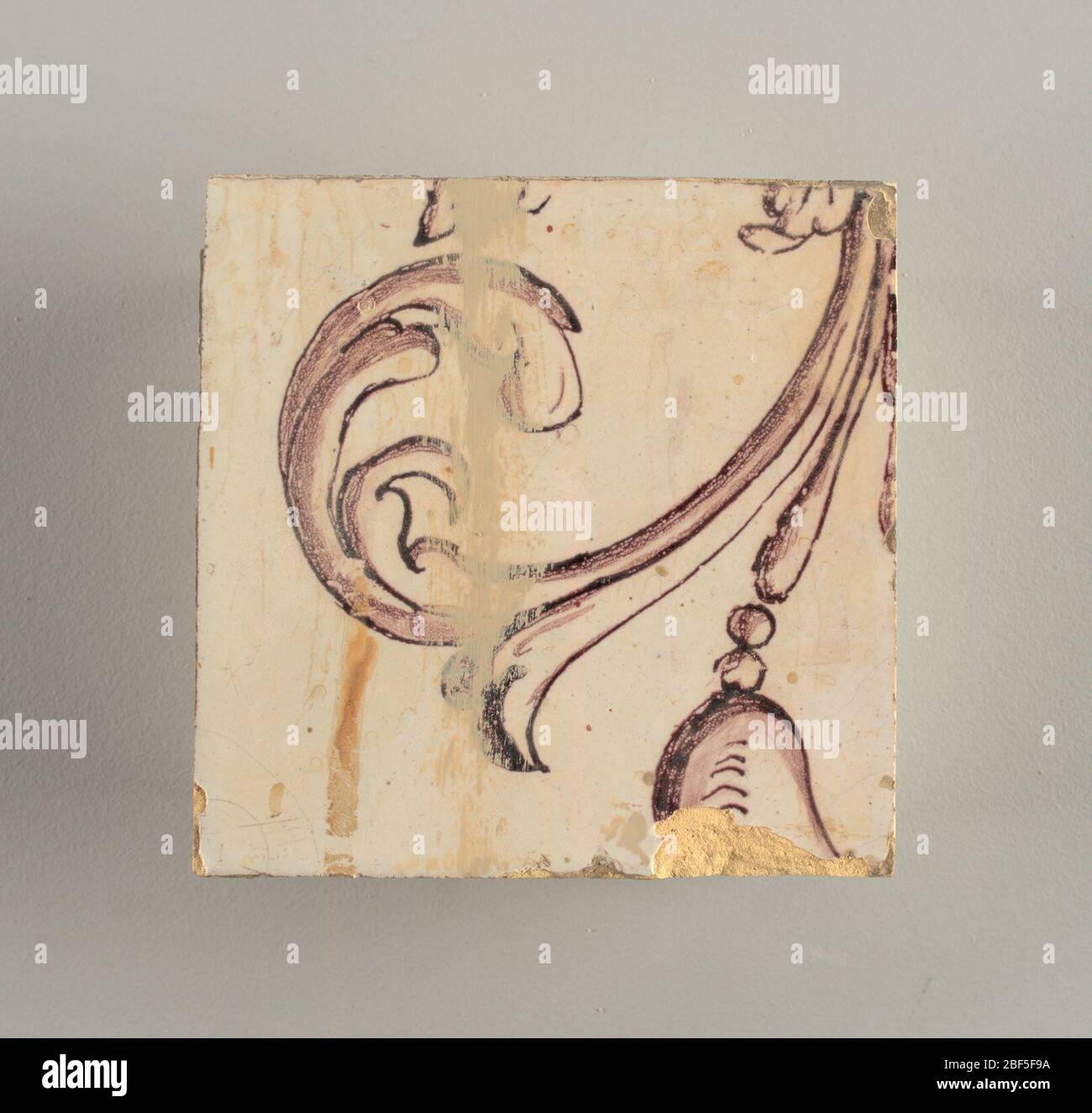 Wall facing. Running design for a frieze or a dado, composed of scrolls ...