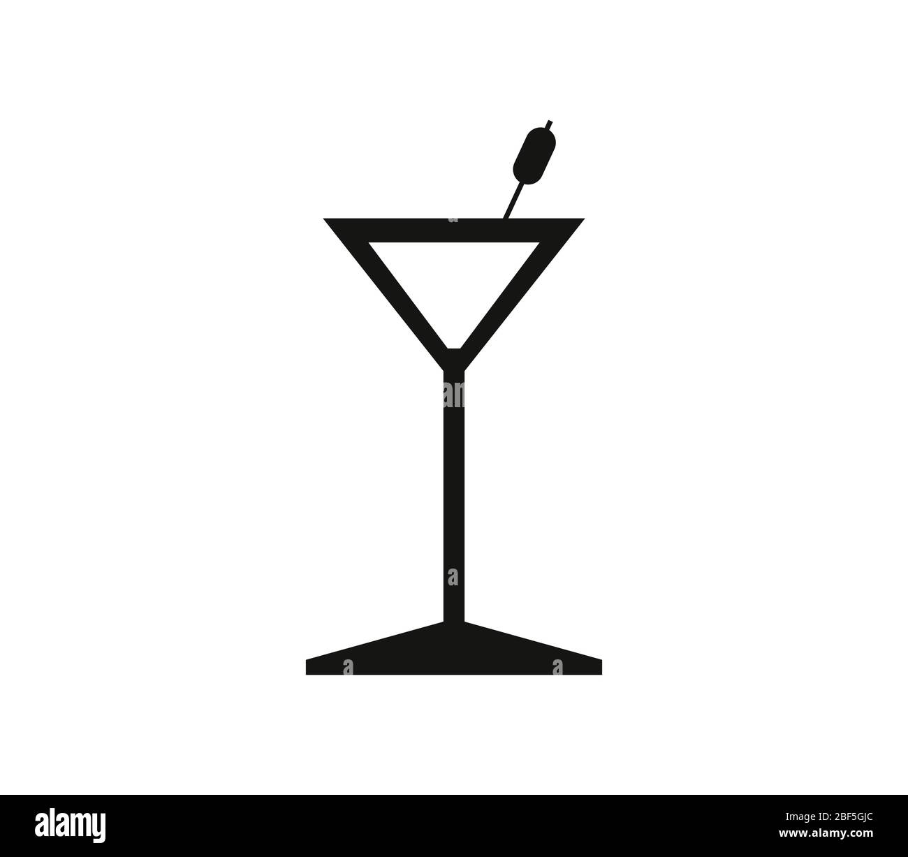 cocktail icon illustrated in vector on white background Stock Vector ...